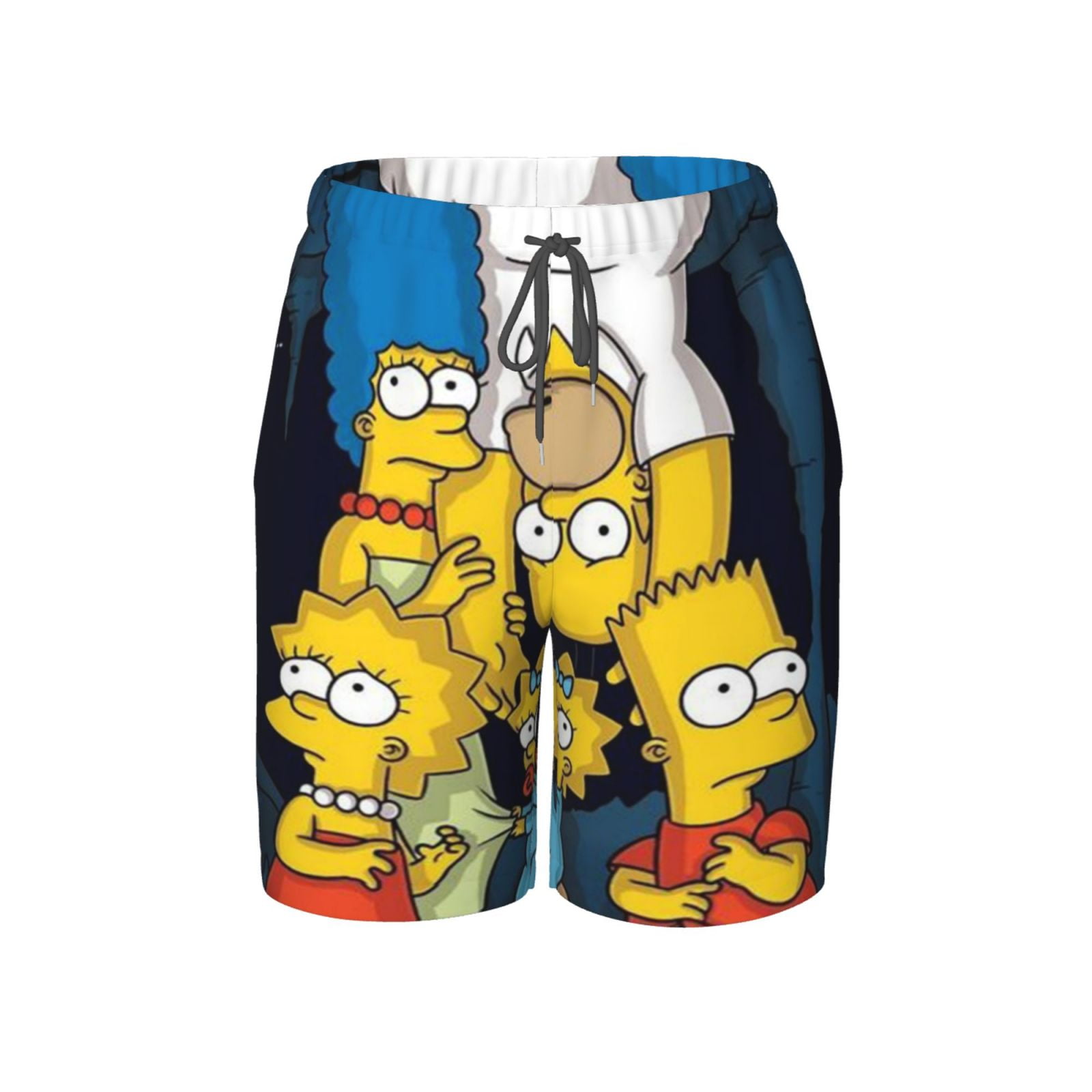 The Simpsons Boy's Swim Trunks Quick Dry Teen Board Shorts Drawstring ...
