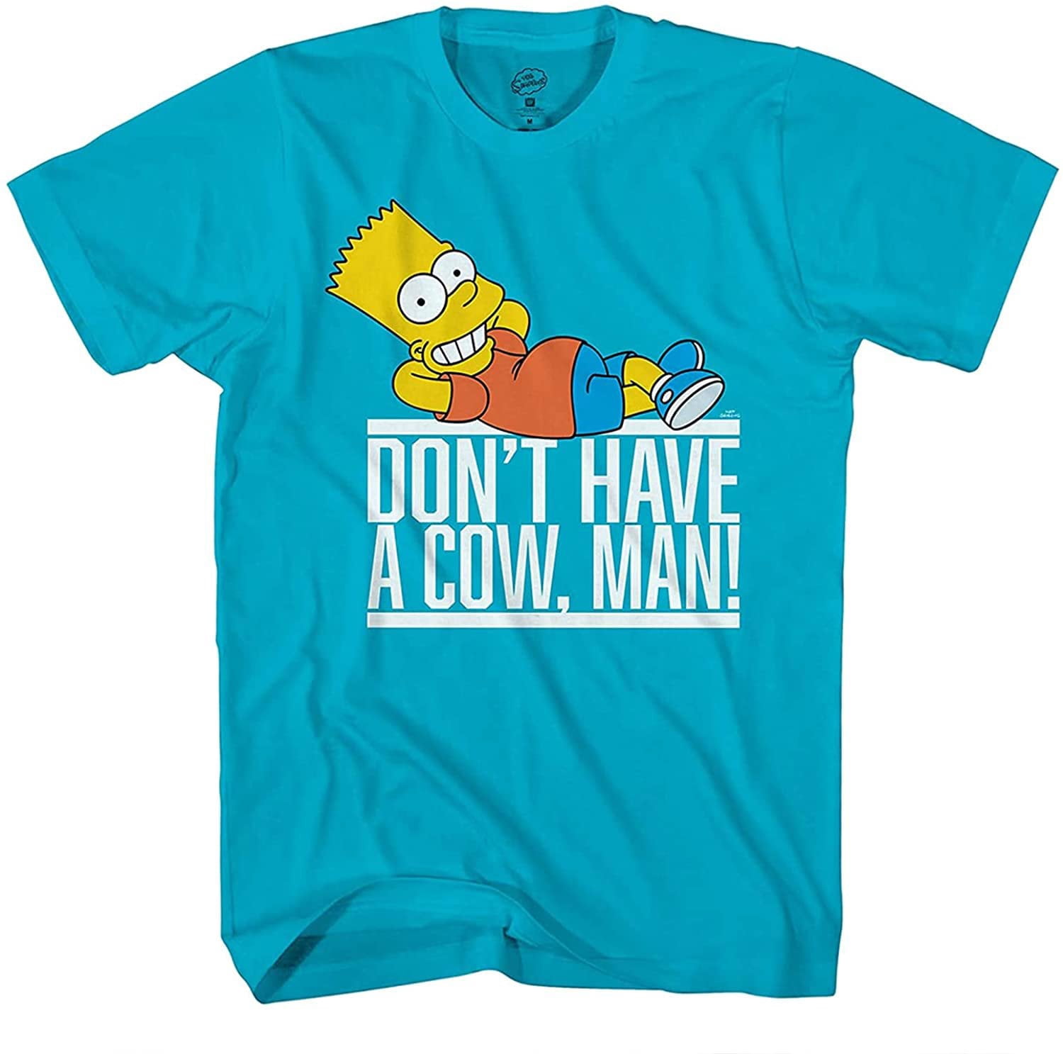 The Simpsons Boy’s T-shirt, Graphic Print Classic Bart Simpson Skating ...
