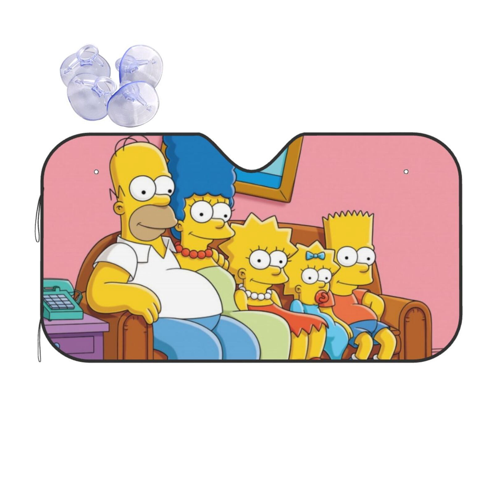 The Simpsons Car Windshield Sun Shade, Front Window Sun Shades, Visor ...