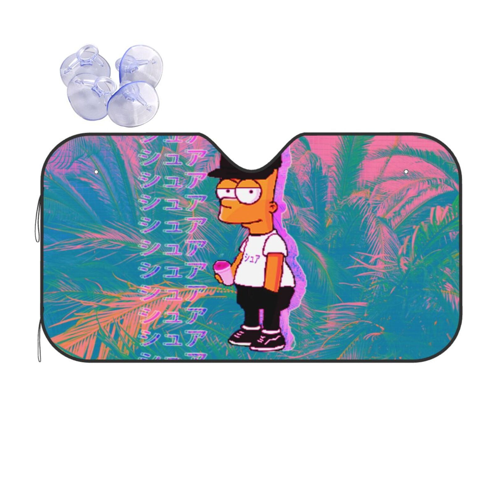The Simpsons Car Windshield Sun Shade, Front Window Sun Shades, Visor ...