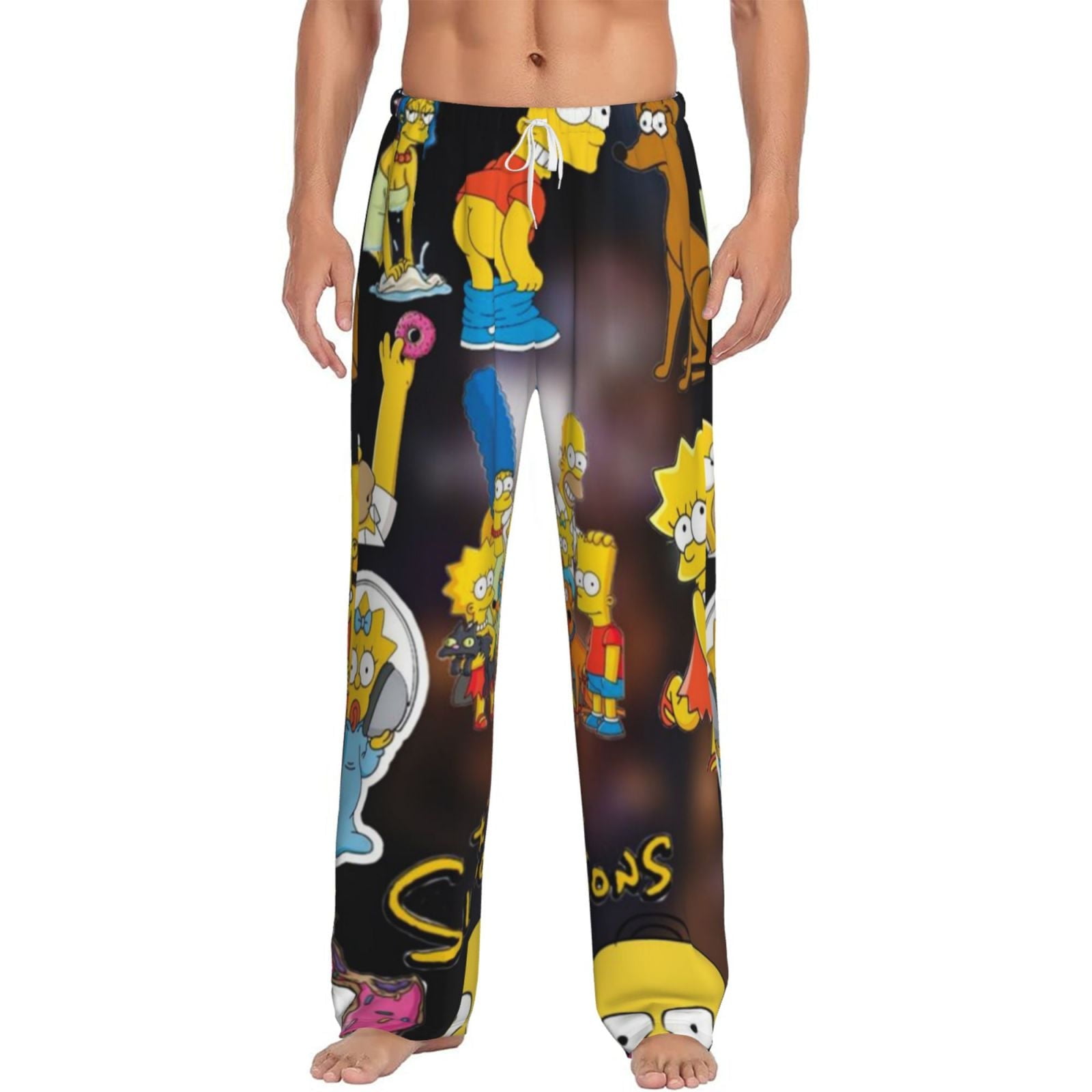 The Simpsons Cartoon Men's Pajama Pants Lounge Fashion Cozy Daily ...