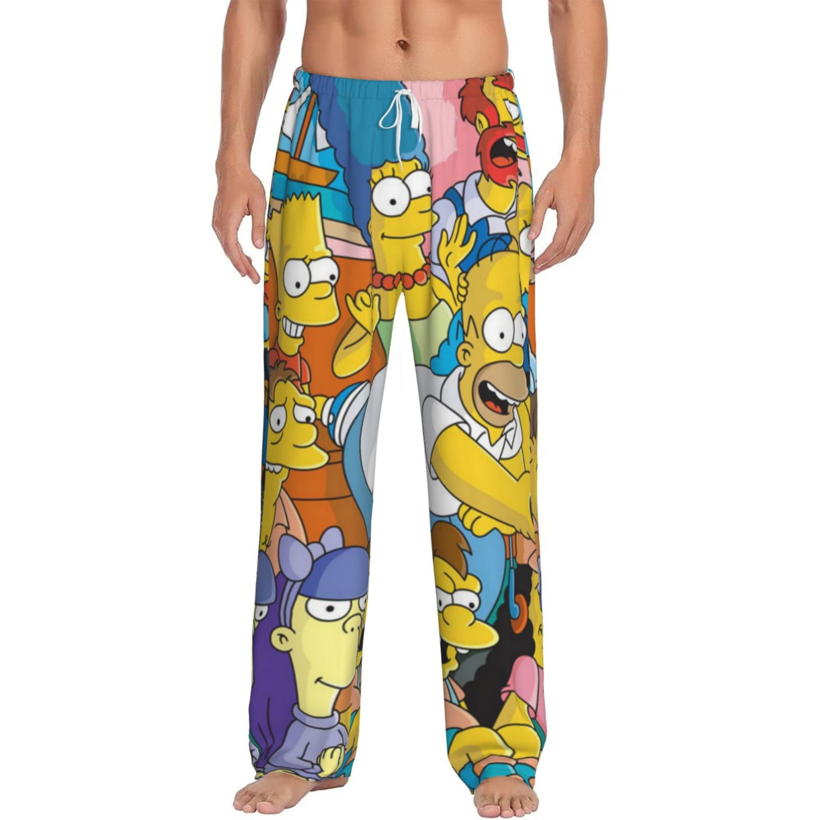 The Simpsons Character Men's Pajama Pants Lounge Fashion Cozy Daily ...