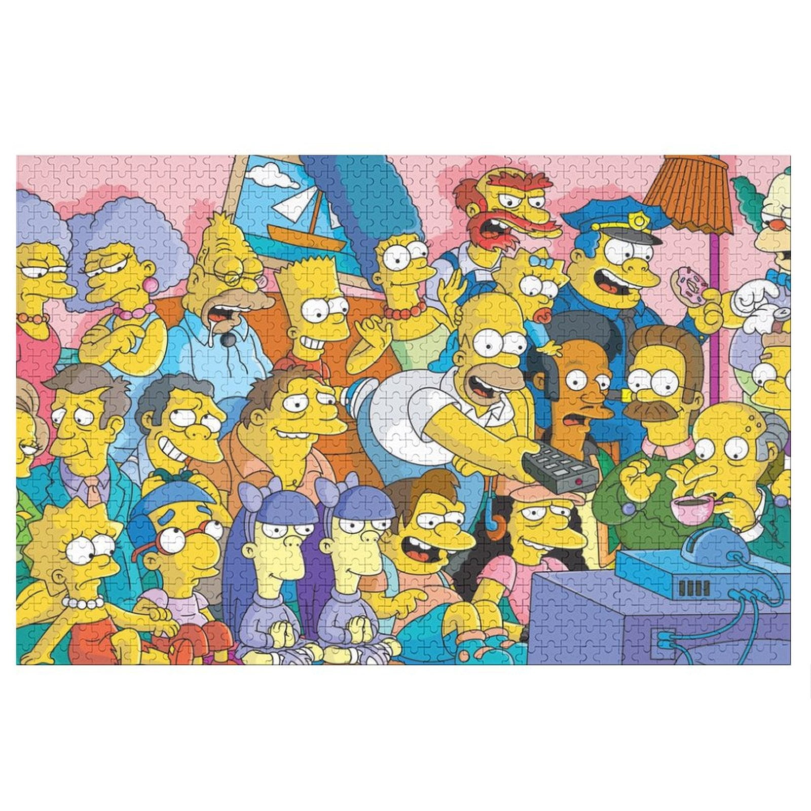 The Simpsons Character Wooden Puzzle Home Decoration Interlocking ...