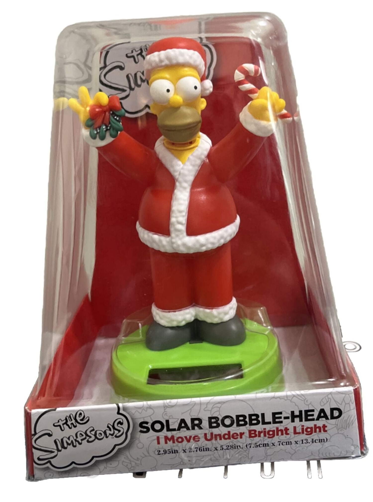The Simpsons Christmas Santa Homer "Ho Ho Homer" Solar Bobblehead ...