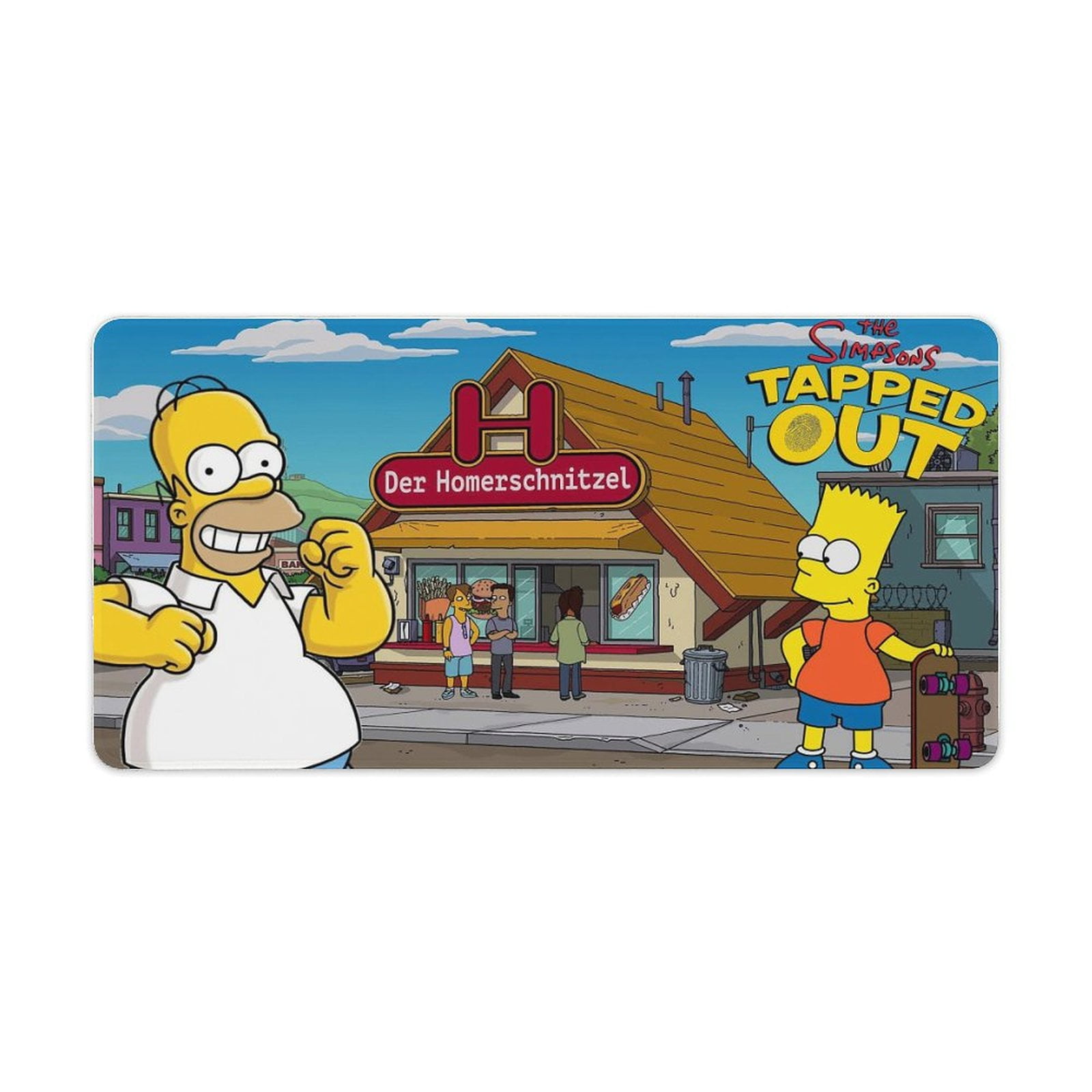 The Simpsons Desk Pad Mouse Pad, Large Gaming Mouse Mat with Stitched ...