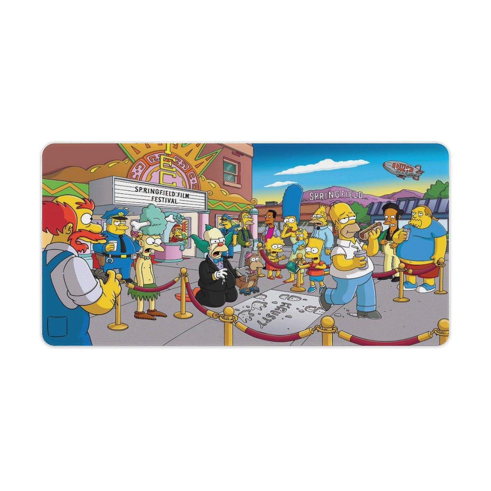 The Simpsons Desk Pad Mouse Pad, Large Gaming Mouse Mat with Stitched ...