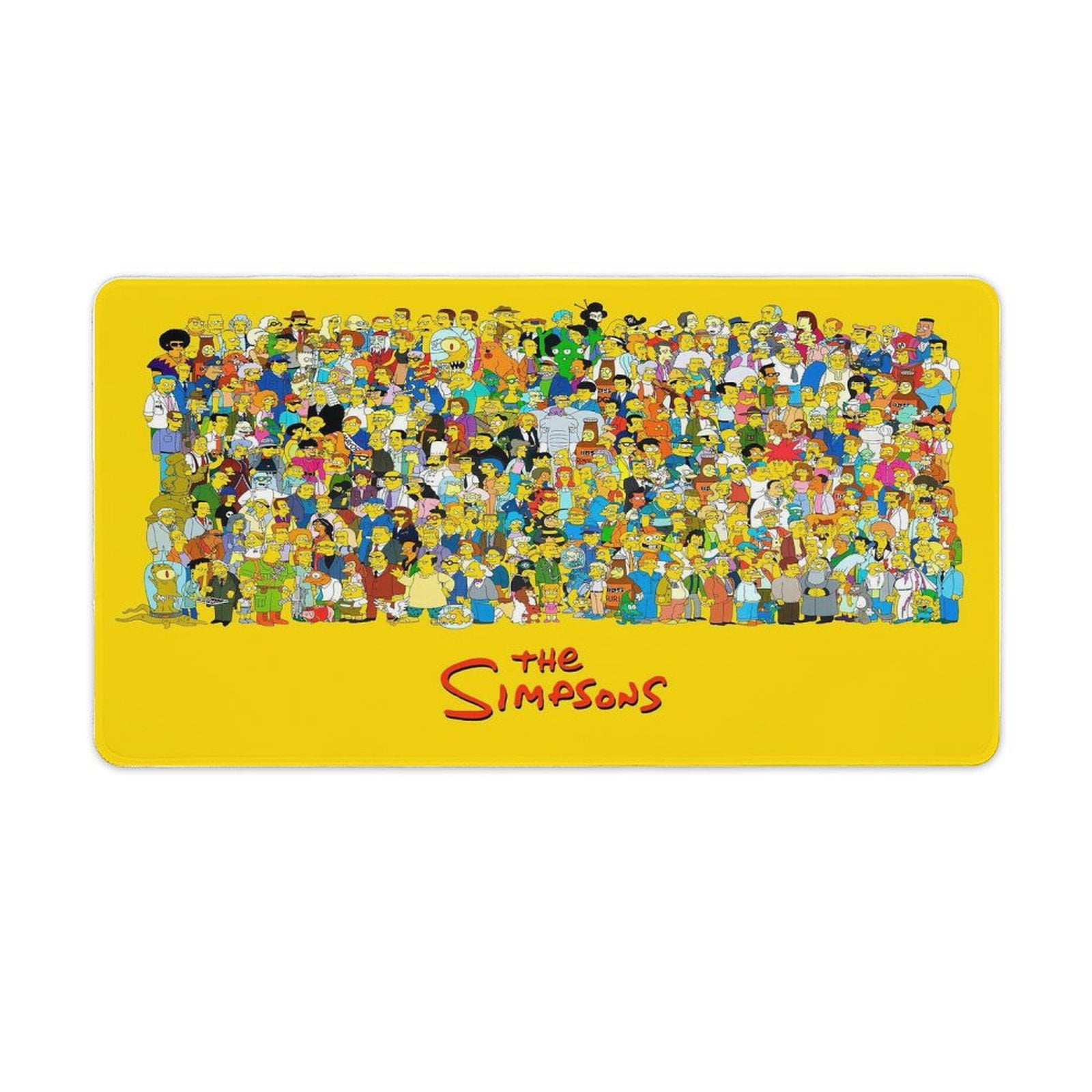 The Simpsons Desk Pad Mouse Pad, Large Gaming Mouse Mat with Stitched ...
