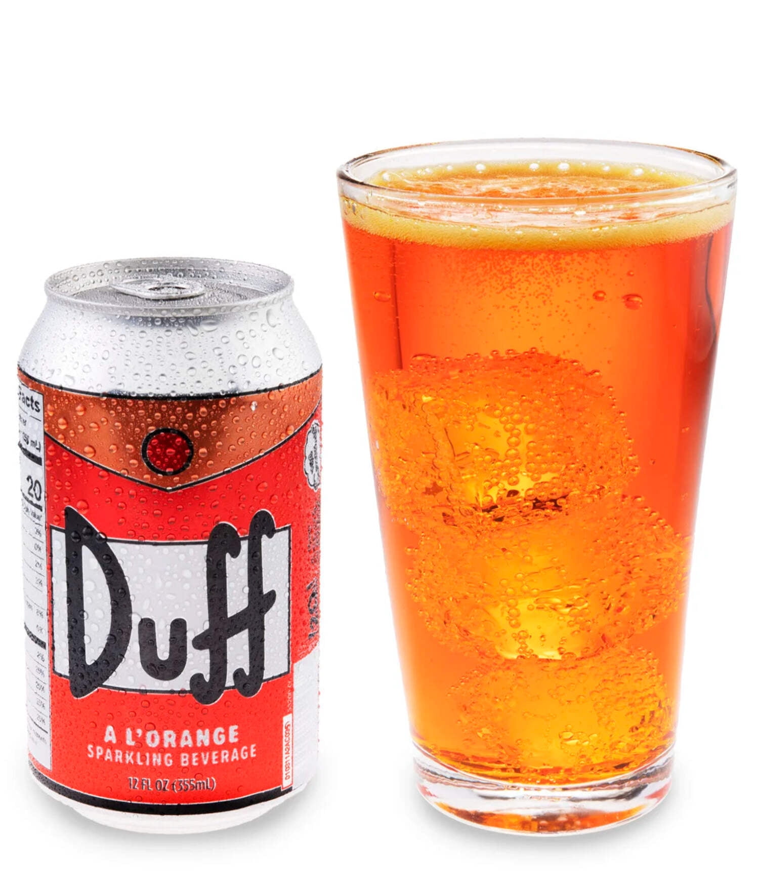 The Simpsons - Duff A L’Orange Carbonated Orange Drink - Walmart.com