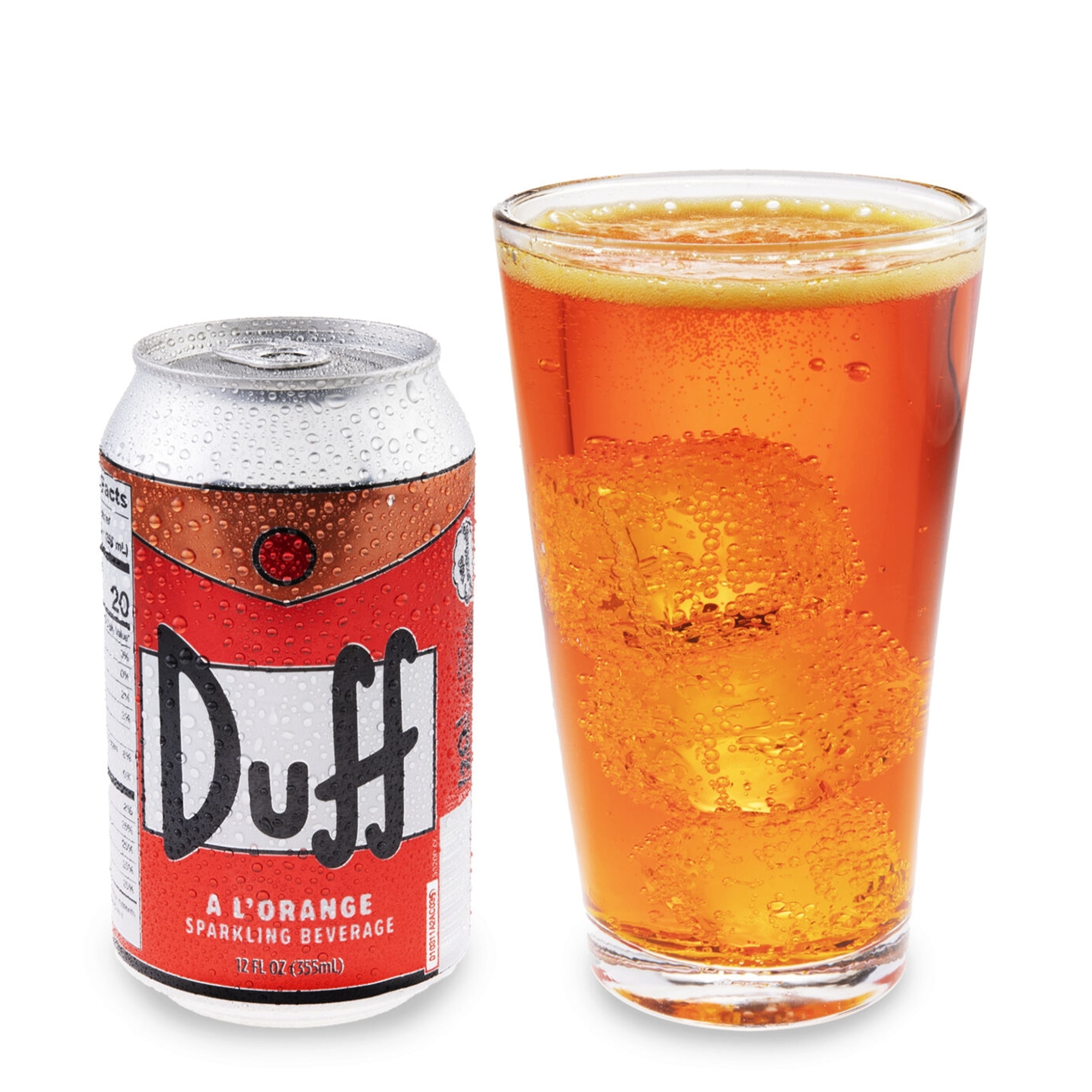 The Simpsons - Duff A L’Orange Carbonated Orange Drink - Walmart.com