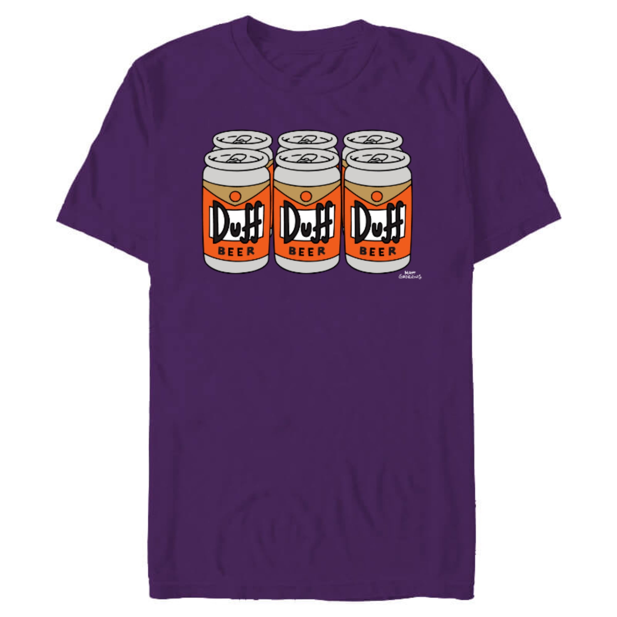 The Simpsons Duff Beer Six Pack - Short Sleeve Blended T-Shirt for ...