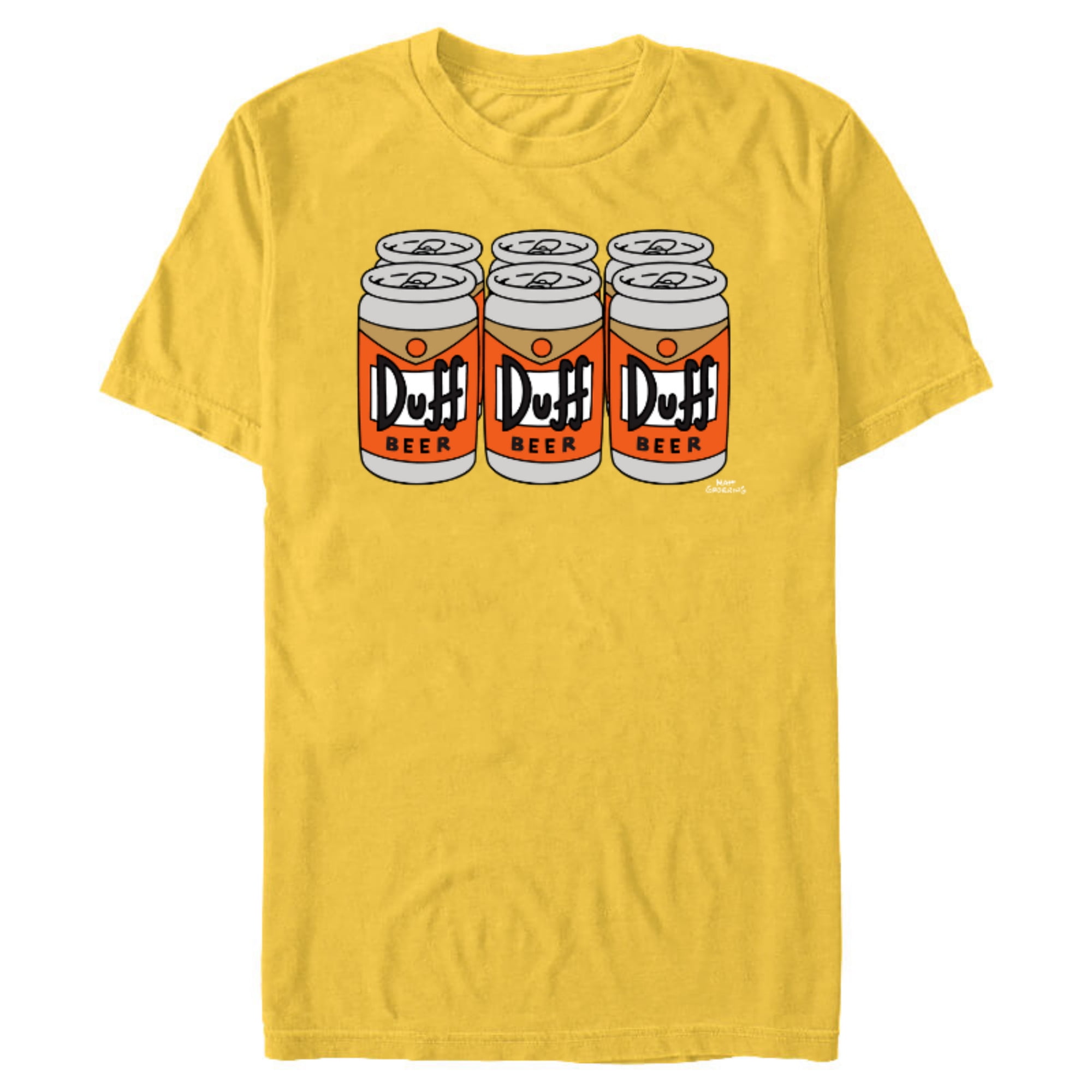 The Simpsons Duff Beer Six Pack - Short Sleeve Blended T-Shirt for ...