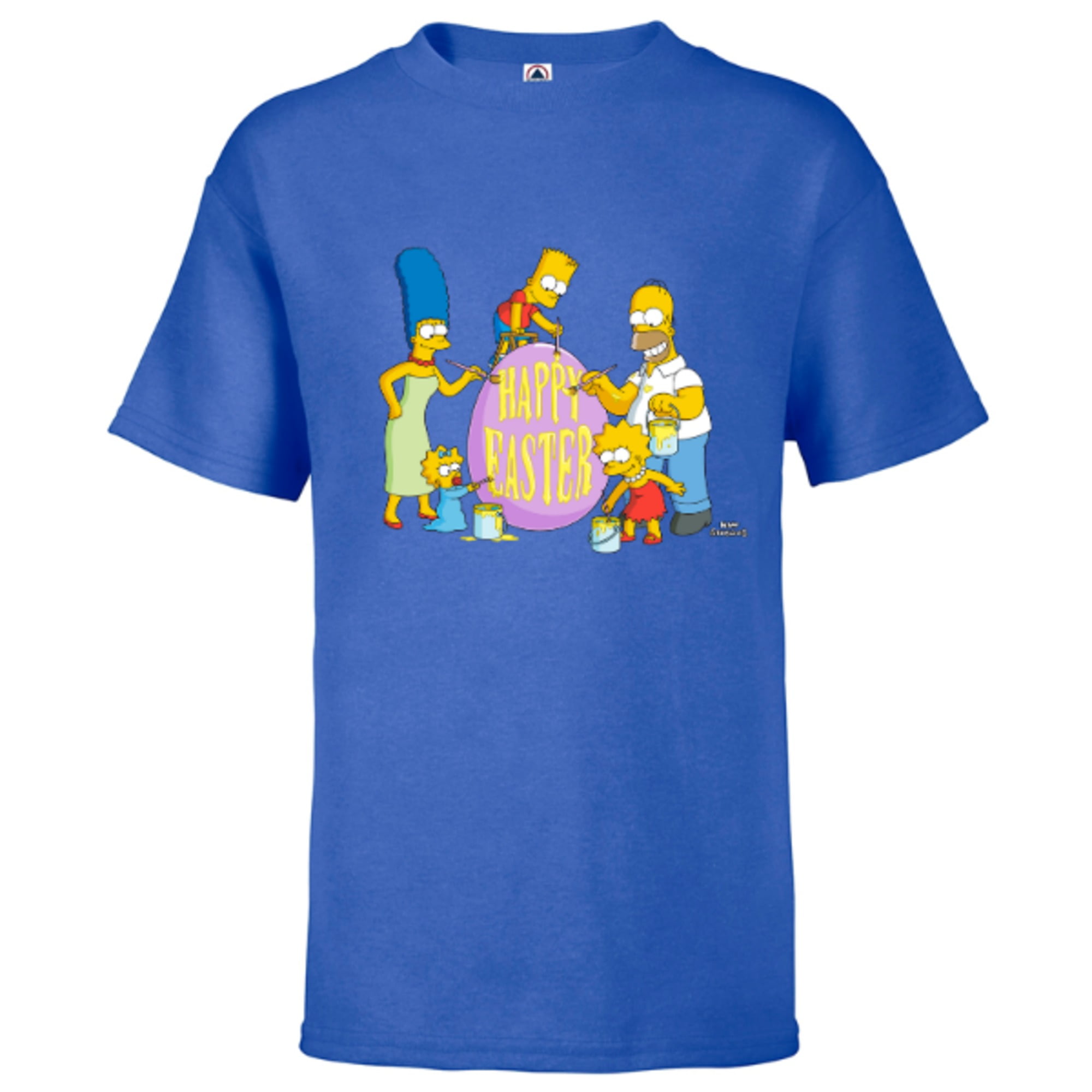 The Simpsons Family Happy Easter - Short Sleeve T-Shirt for Kids ...
