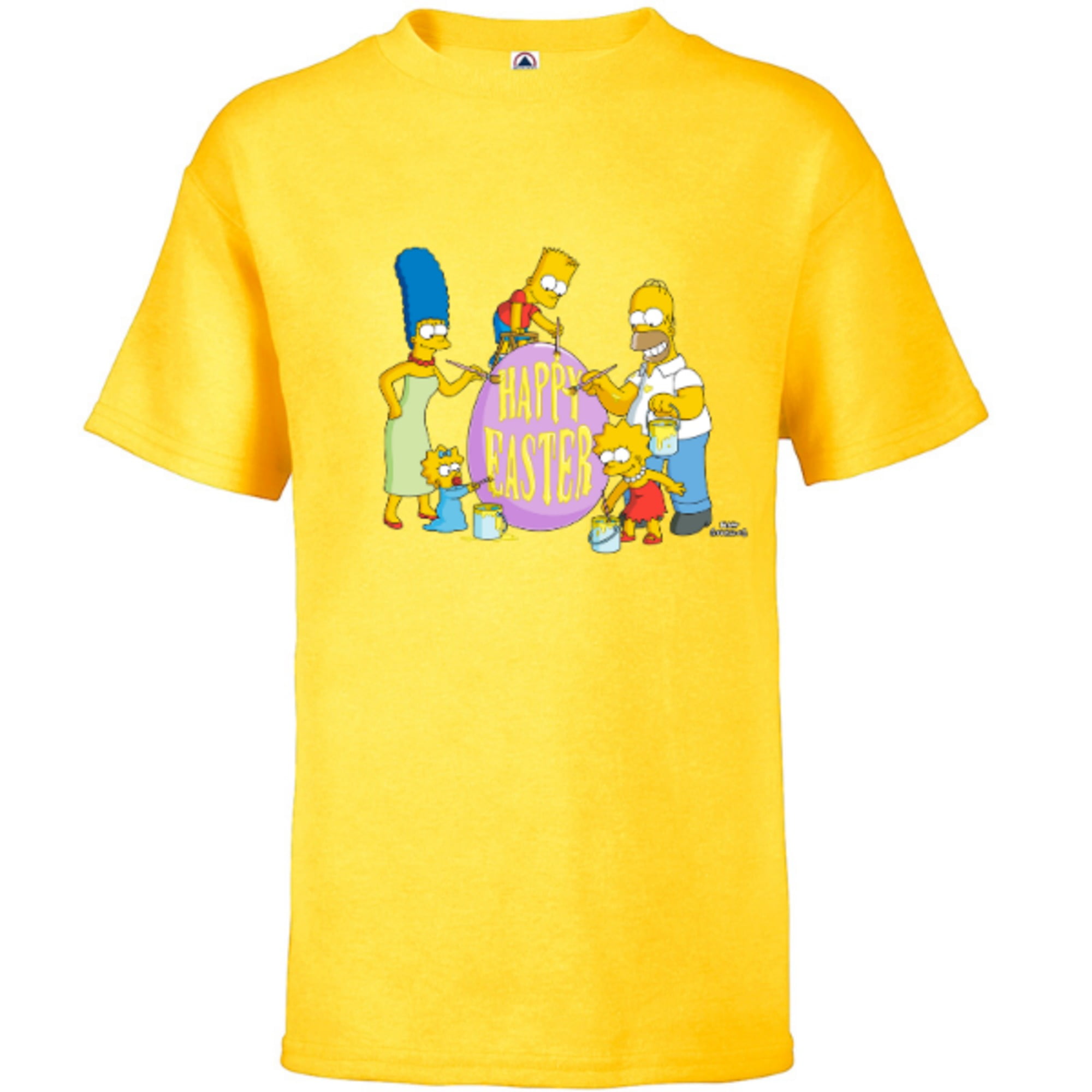 The Simpsons Family Happy Easter - Short Sleeve T-Shirt for Kids ...