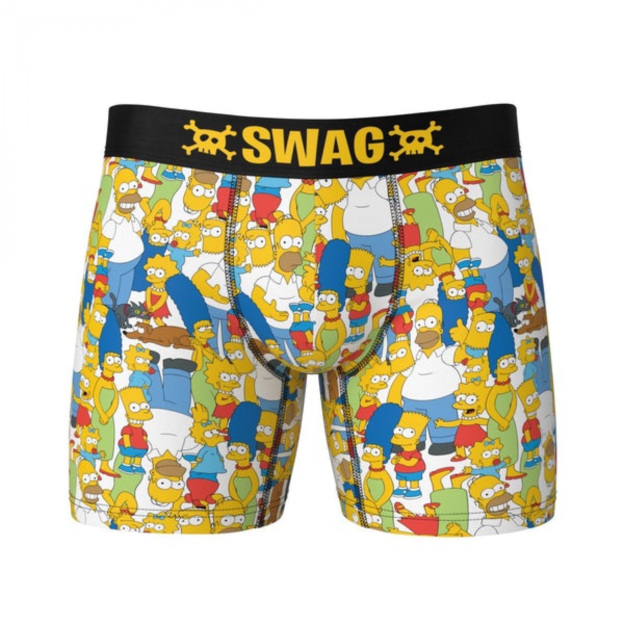 The Simpsons Family Members All Over Print Swag Boxer Briefs-Medium (32 ...