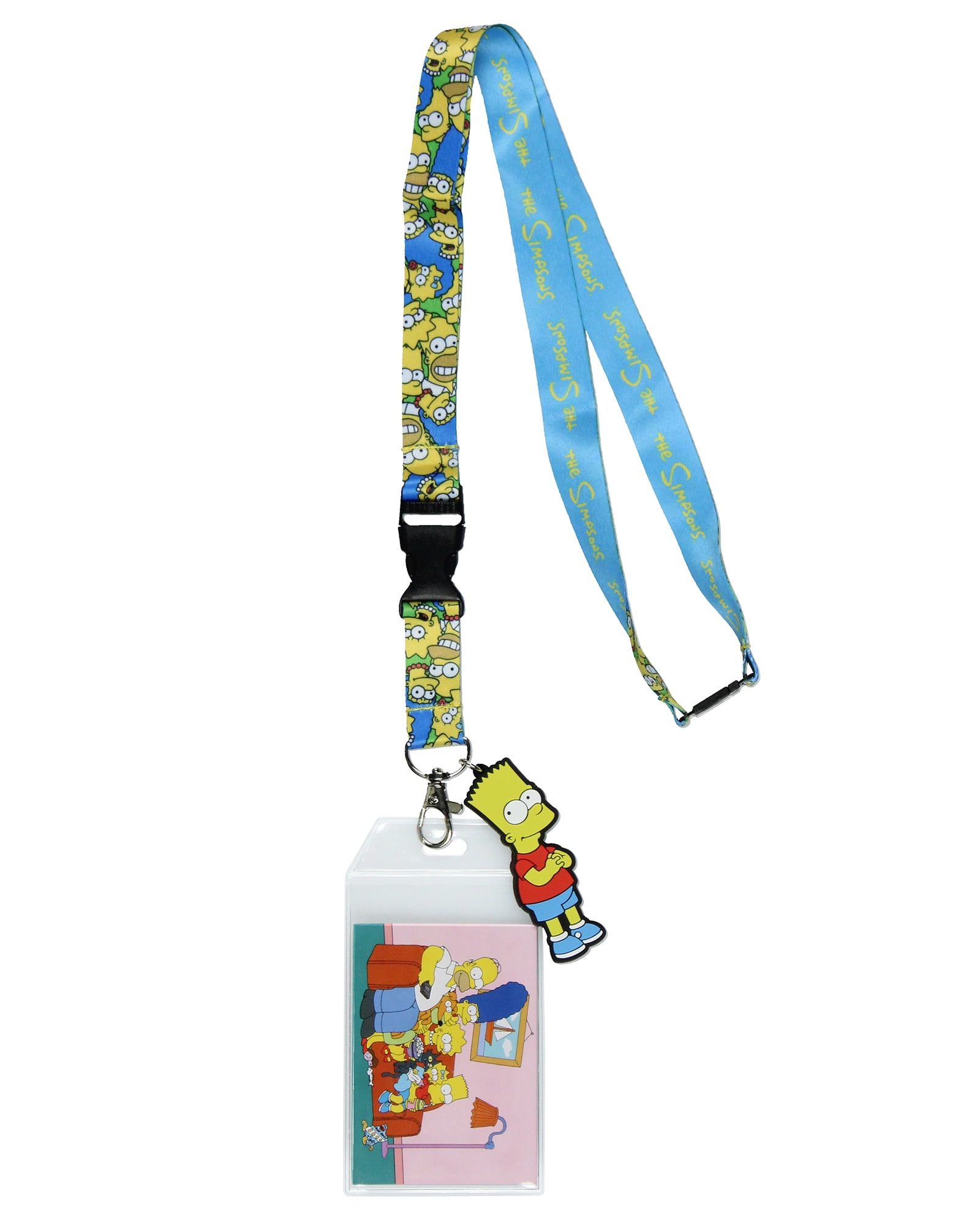 The Simpsons Family Time Breakaway Reversible Lanyard For Keys Keychain ...