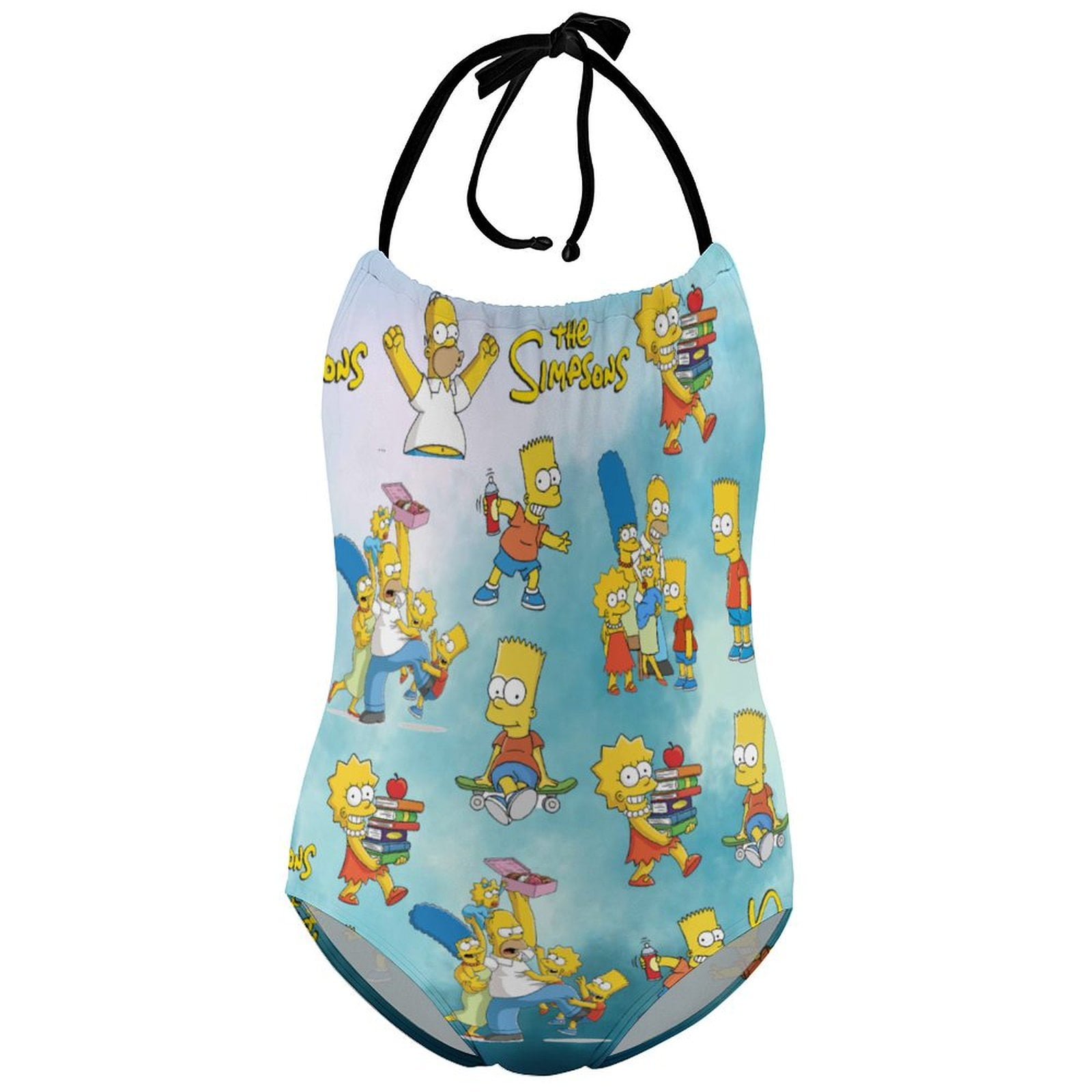 The Simpsons Girls One-piece Swimsuit Summer Kid's Beach Swimwear ...