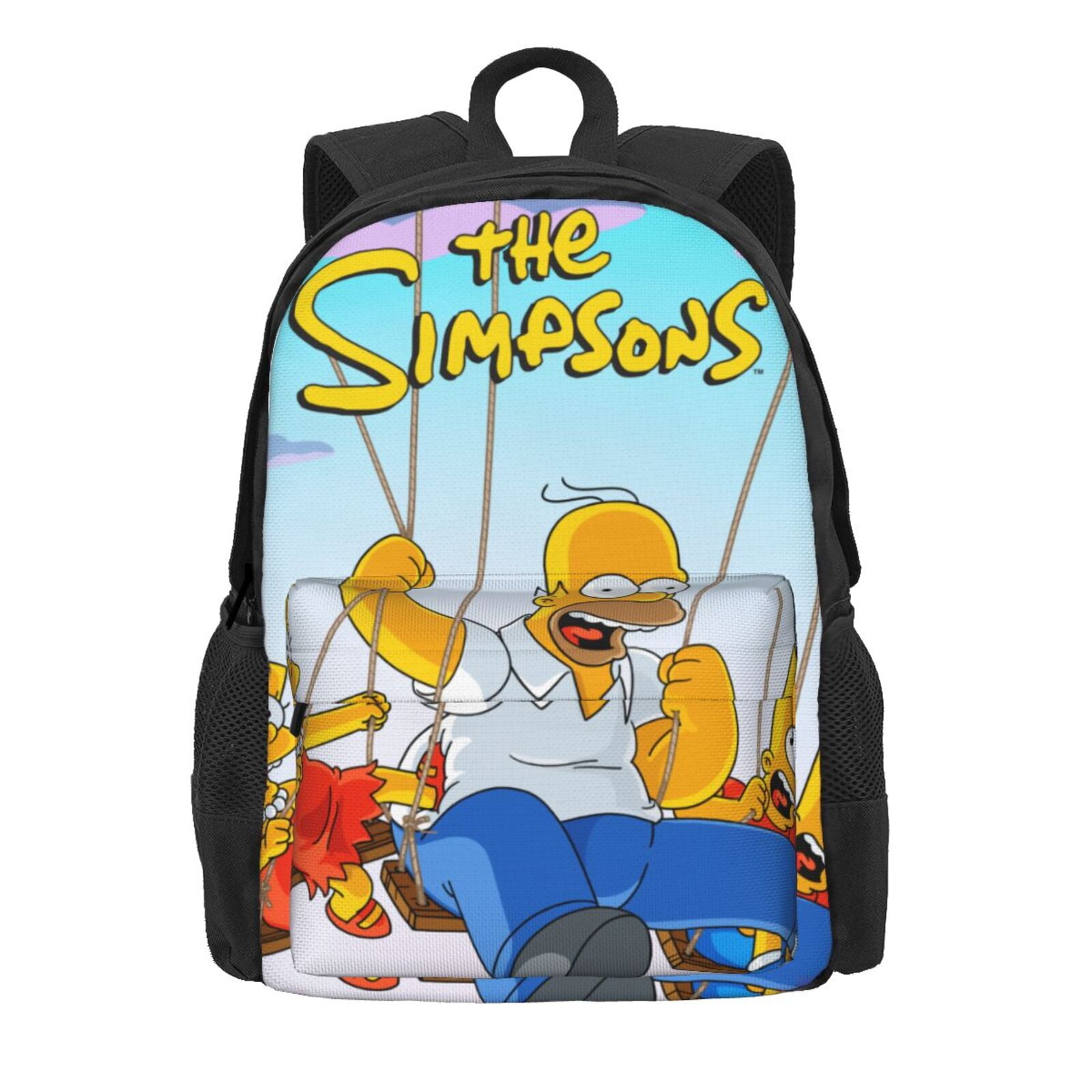 The Simpsons Happy Family Backpack Adjustable Daypack Large Capacity ...