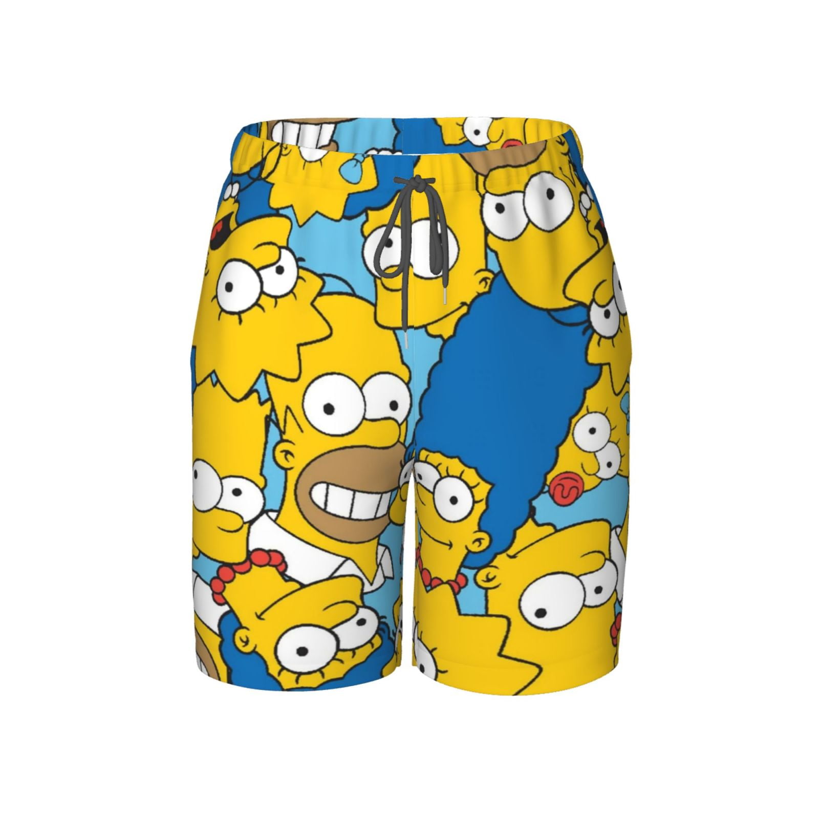 The Simpsons Head Boy's Swim Trunks Quick Dry Teen Board Shorts ...