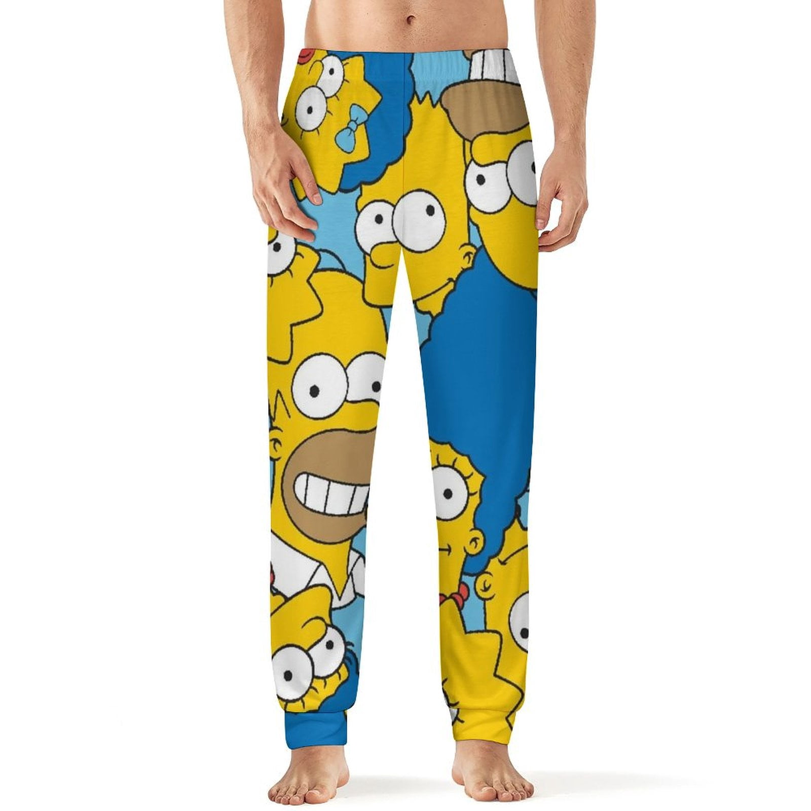 The Simpsons Head Men's Pajama Pants Bottoms Fashion Daily Cozy Lounge ...