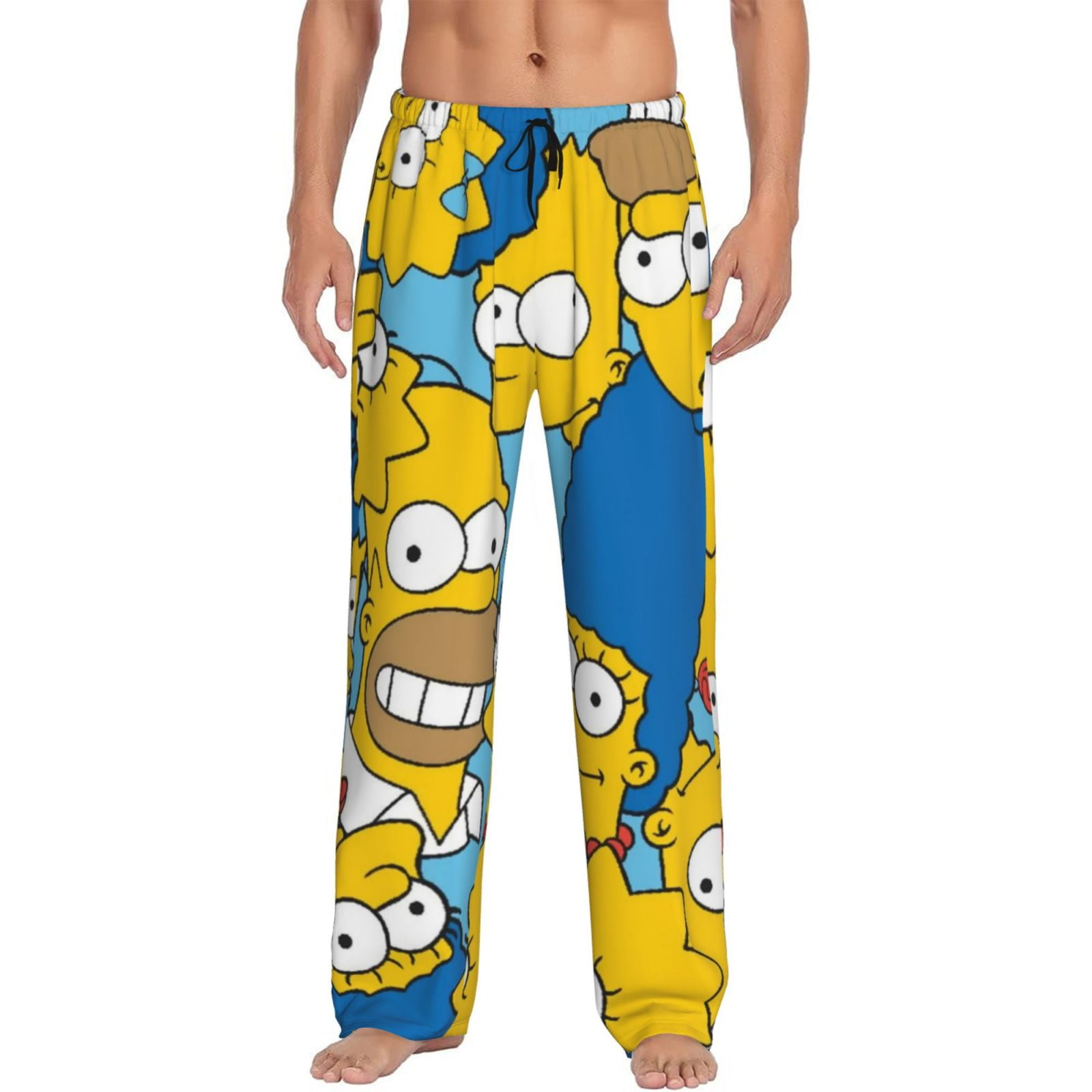 The Simpsons Head Men's Pajama Pants Lounge Fashion Cozy Daily ...