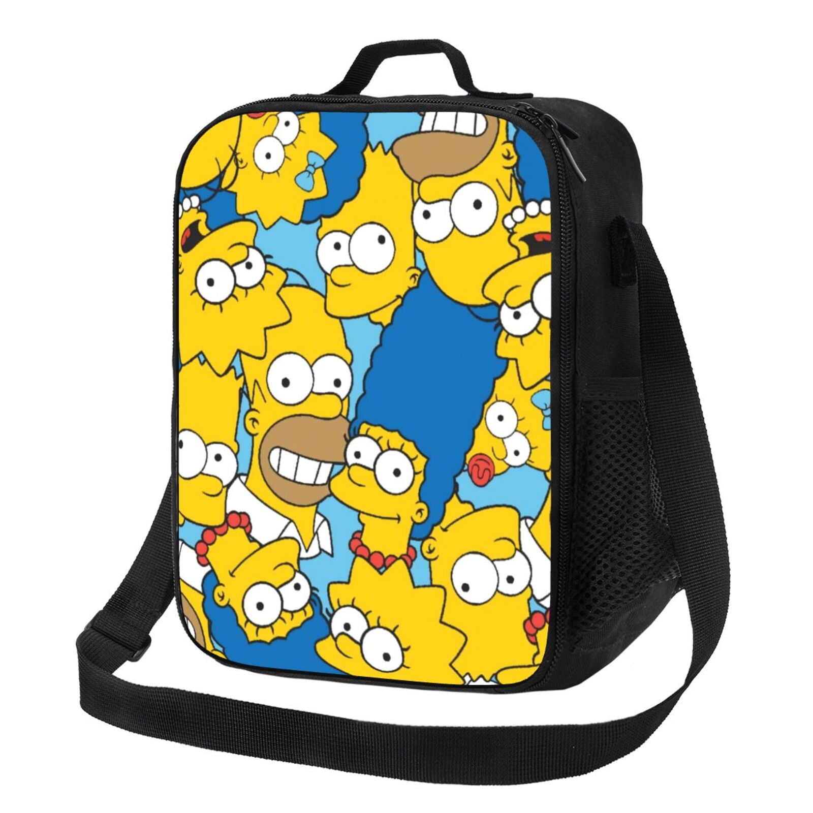 The Simpsons Head Portable Lunch Bag Tote Bento Bag Insulated Cooler ...