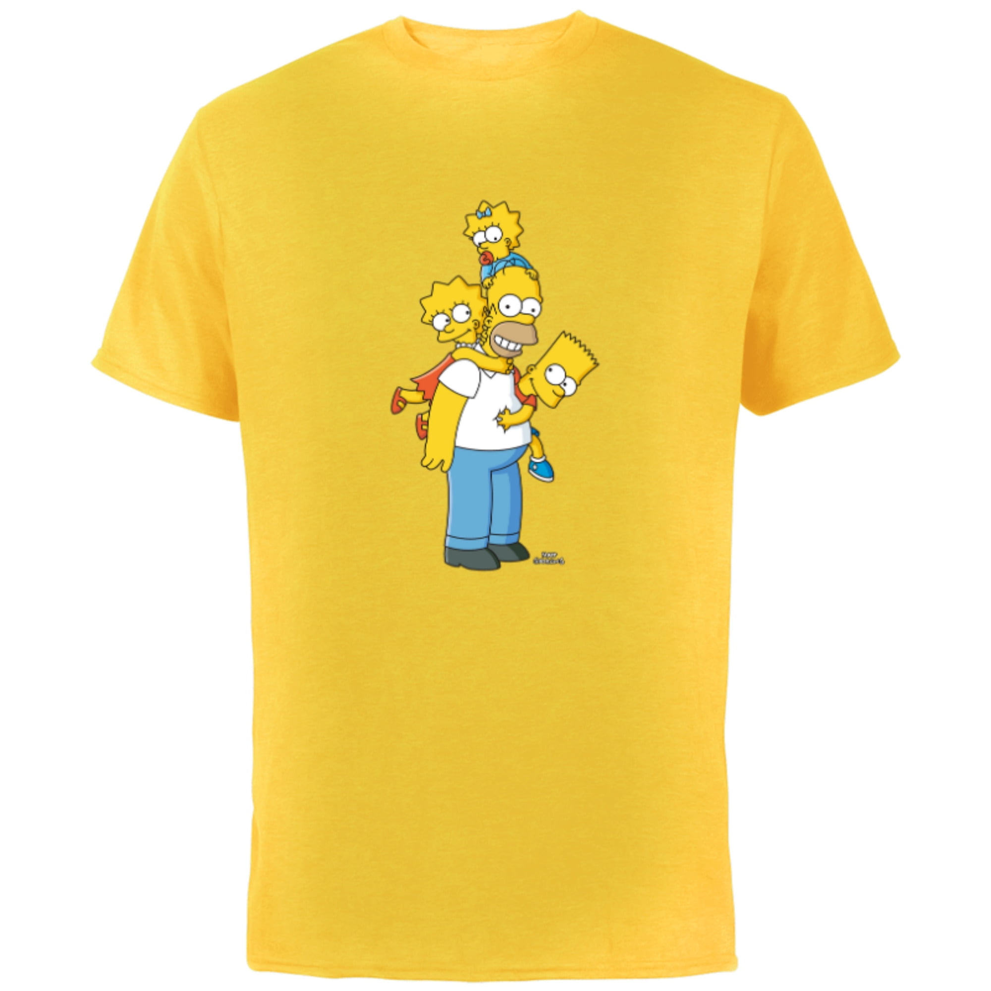 The Simpsons Homer Lisa Bart and Maggie Play - Short Sleeve Cotton T ...