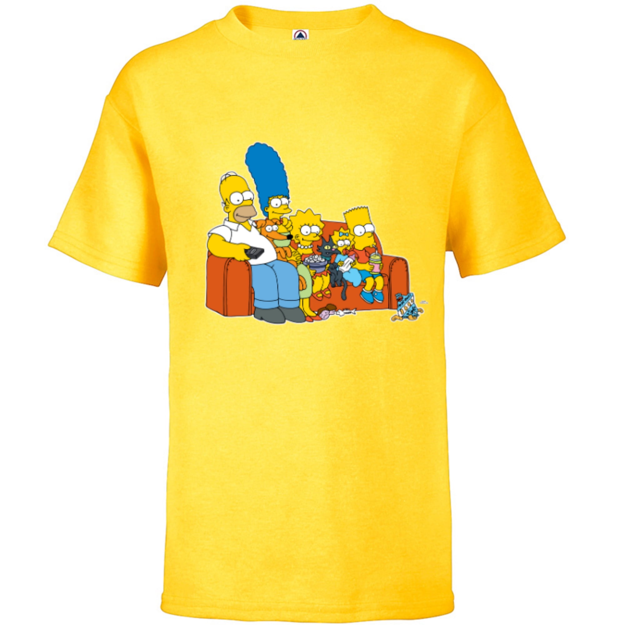 The Simpsons Homer Marge Maggie Bart Lisa Simpson Couch - Short Sleeve ...