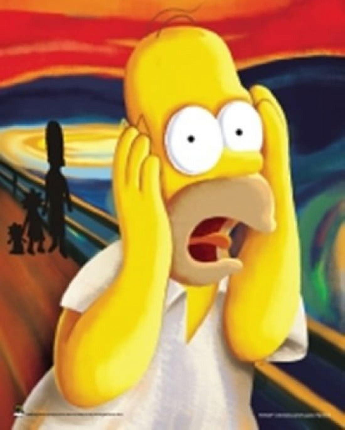 The Simpsons - Homer Scream Laminated Poster (16 x 20) - Walmart.com