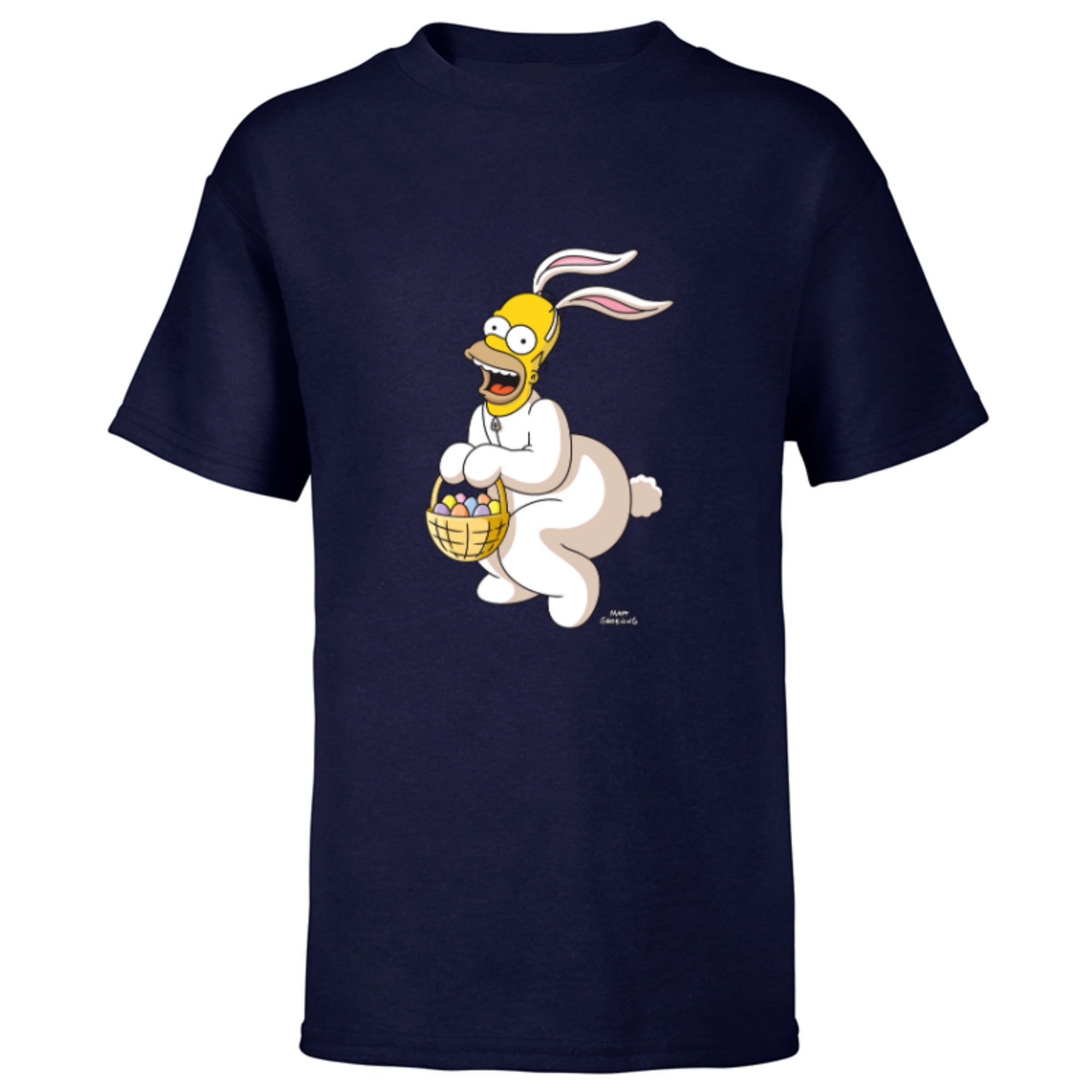 The Simpsons Homer Simpson Easter Bunny - Short Sleeve T-Shirt for Kids ...