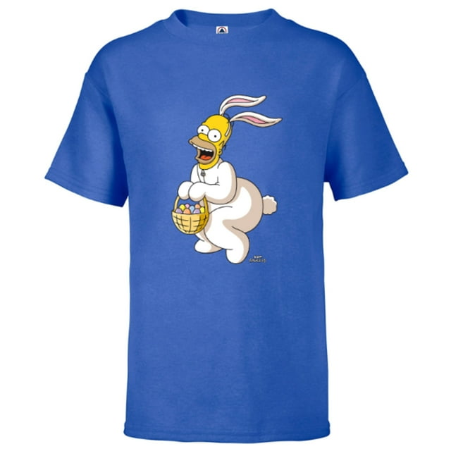 The Simpsons Homer Simpson Easter Bunny - Short Sleeve T-Shirt for Kids ...