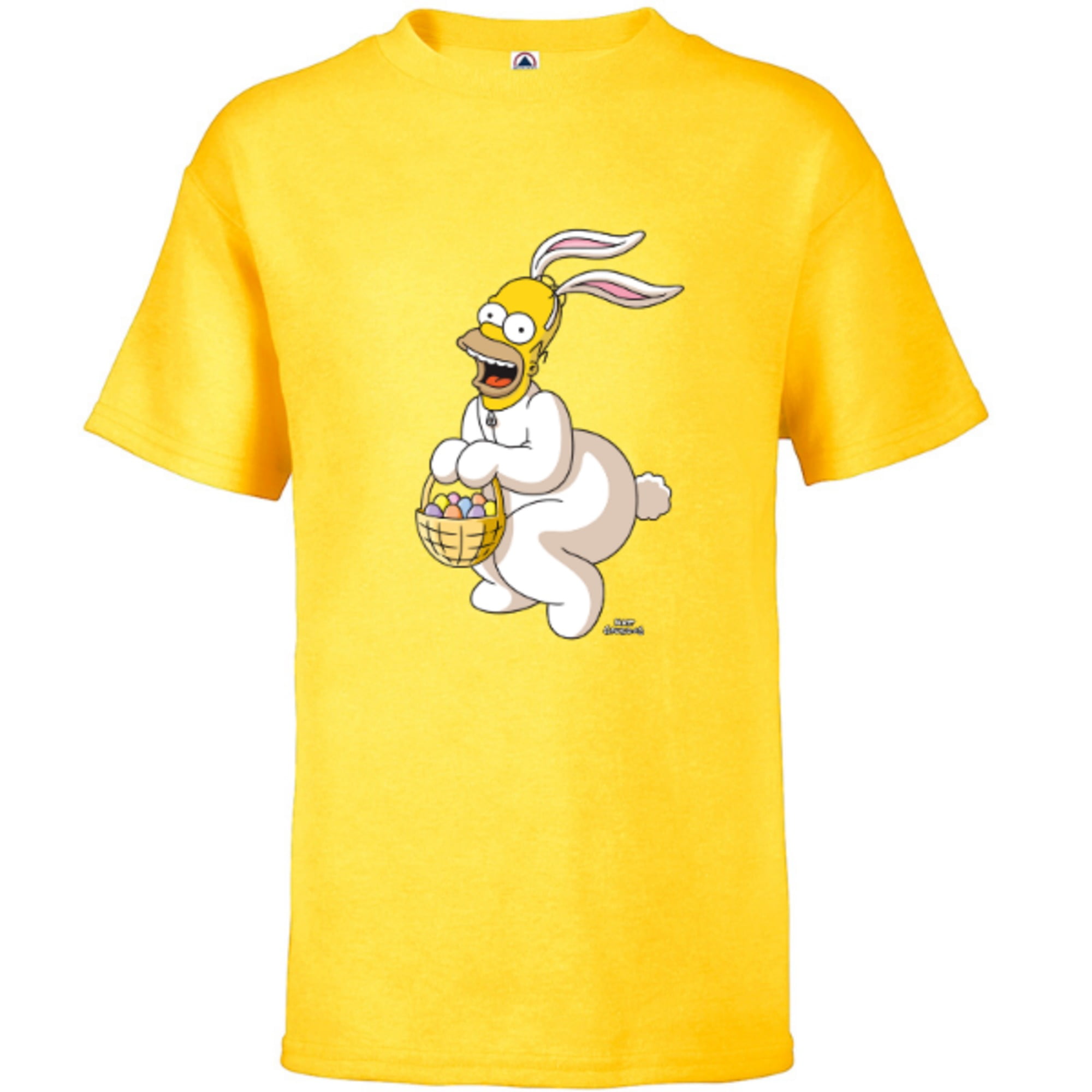 The Simpsons Homer Simpson Easter Bunny - Short Sleeve T-Shirt for Kids ...