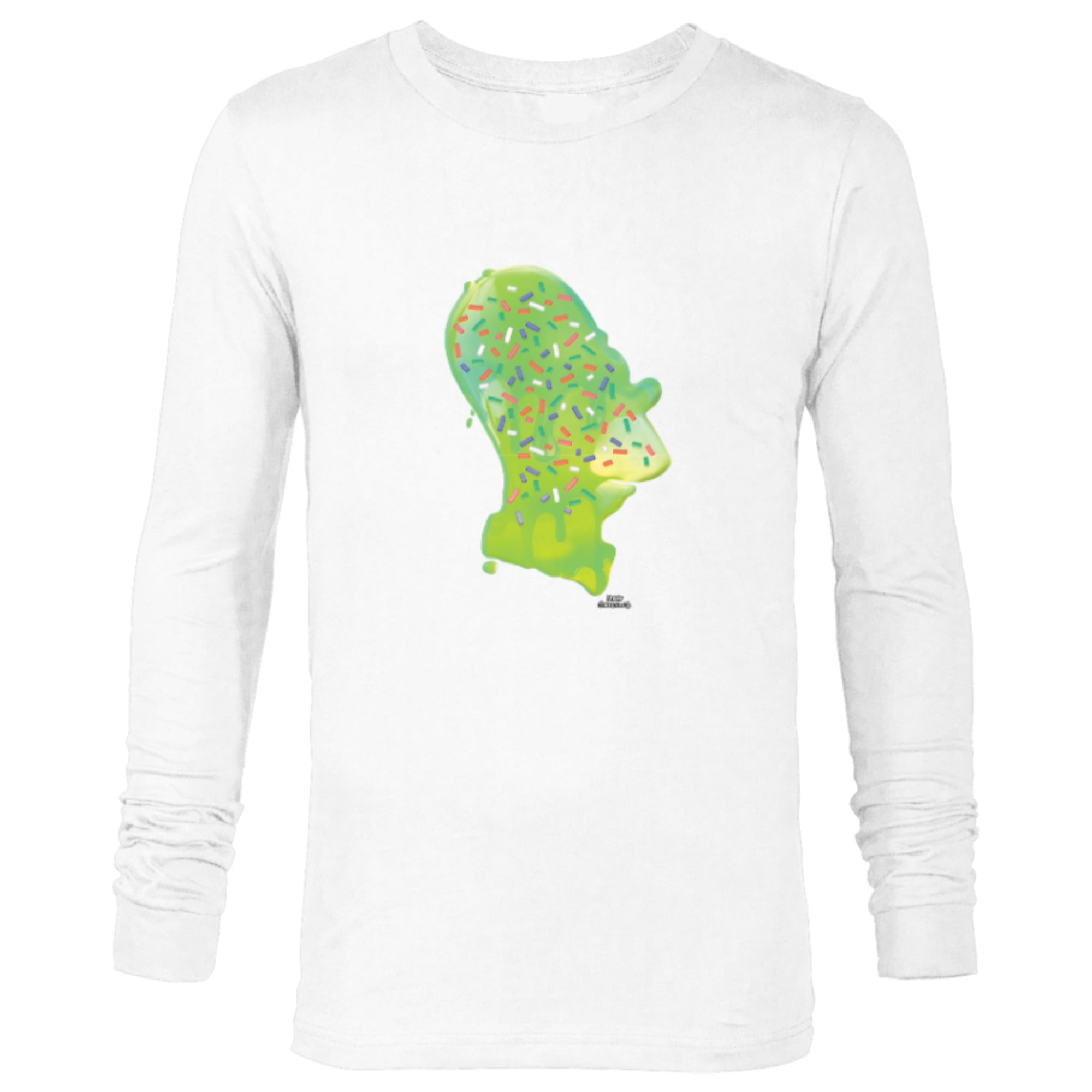 The Simpsons Homer Simpson Sprinkles Head - Long Sleeve T-Shirt for Men ...