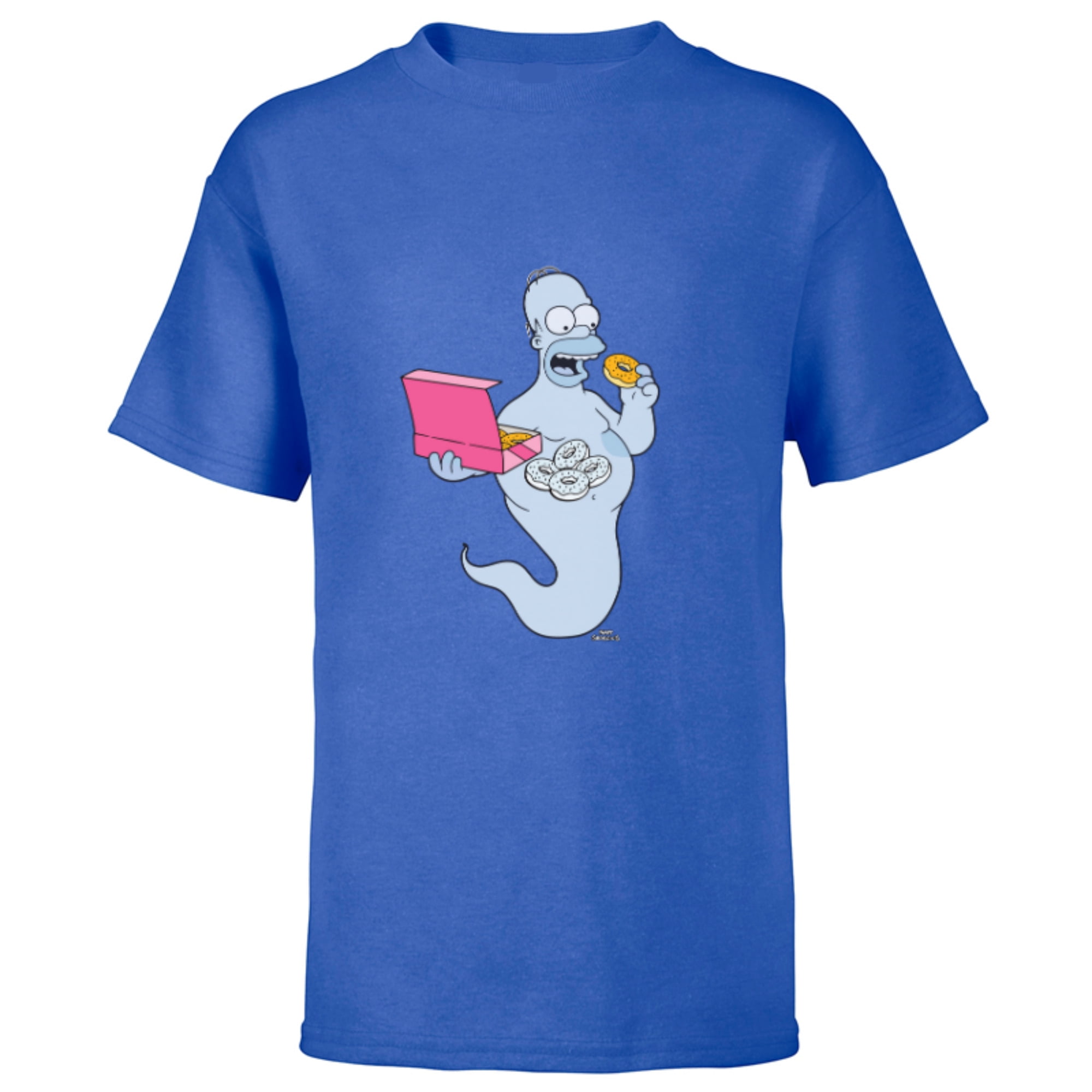 The Simpsons Homer Simson Ghost Donuts - Short Sleeve T-Shirt for Kids ...