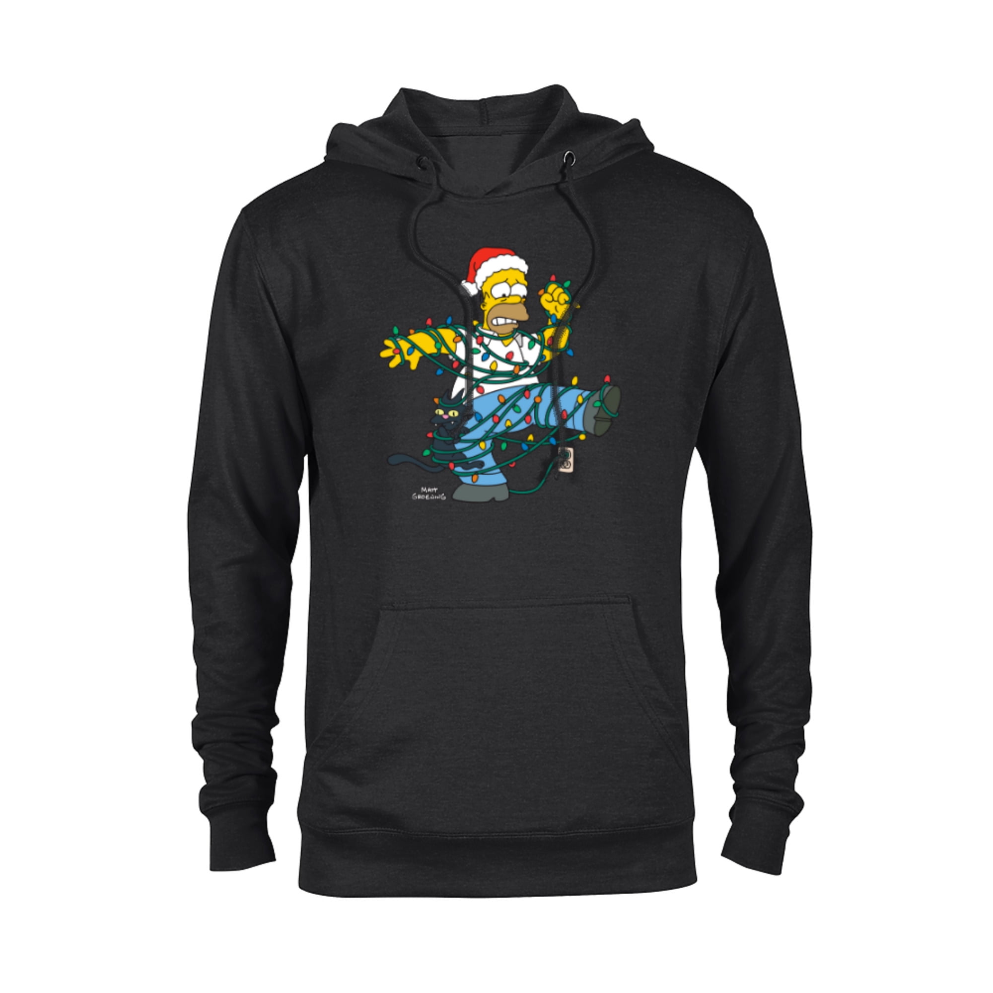 The Simpsons Homer and Snowball Tangled Holiday - Pullover Hoodie for ...