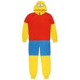The Simpsons Hooded Union Suit - Men's Bart Simpson One Piece Character ...
