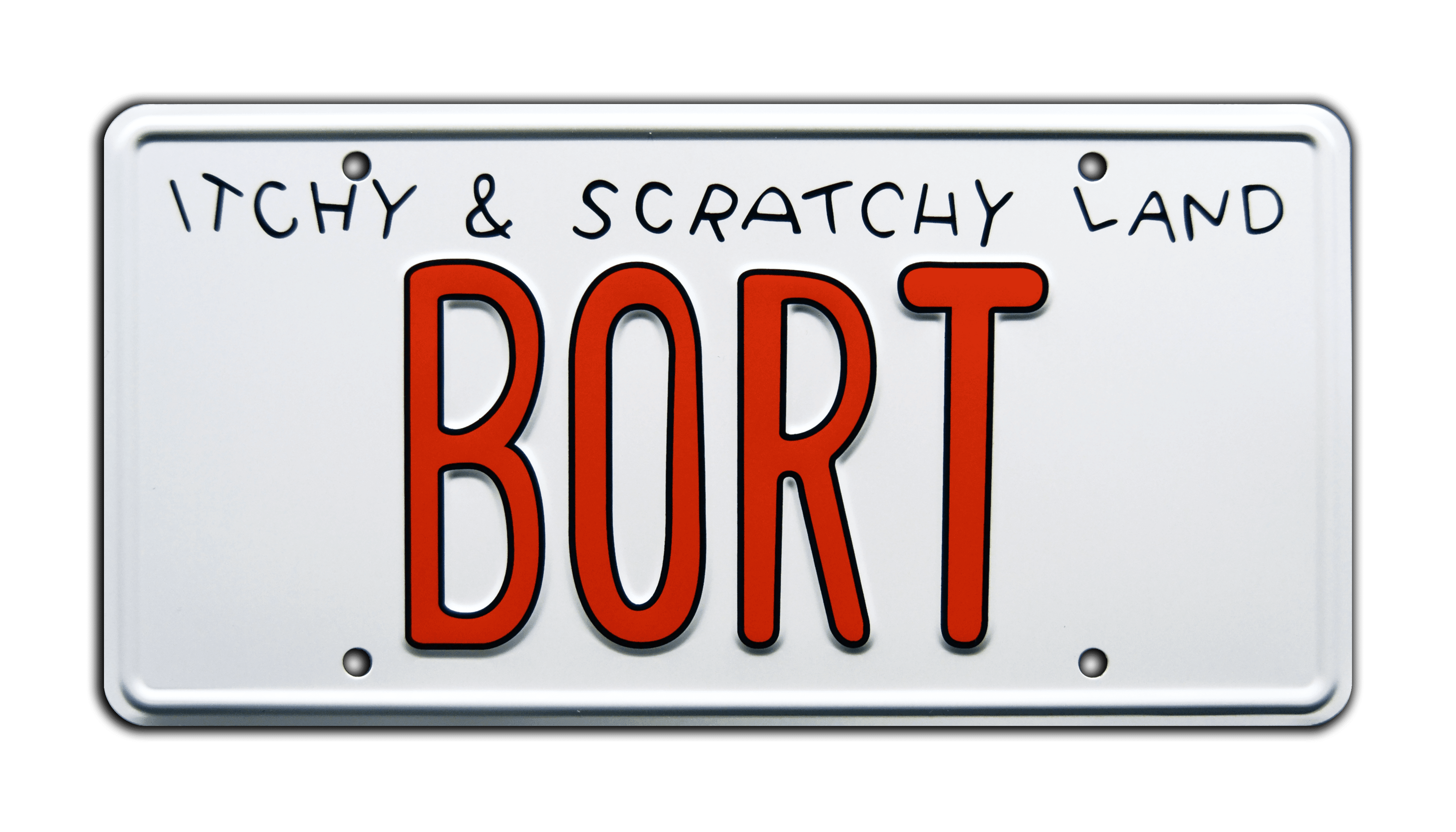 The Simpsons | Itchy & Scratchy Land | BORT | Metal Stamped Replica ...
