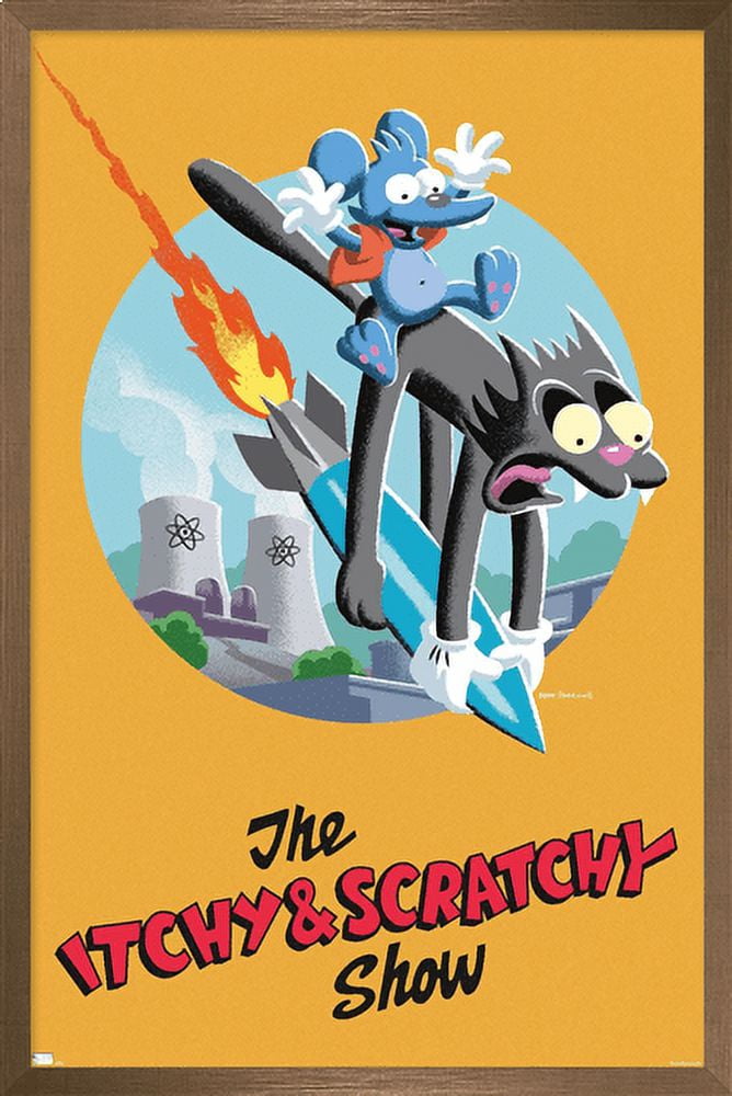 The Simpsons - Itchy and Scratchy Wall Poster, 14.725" x 22.375 ...