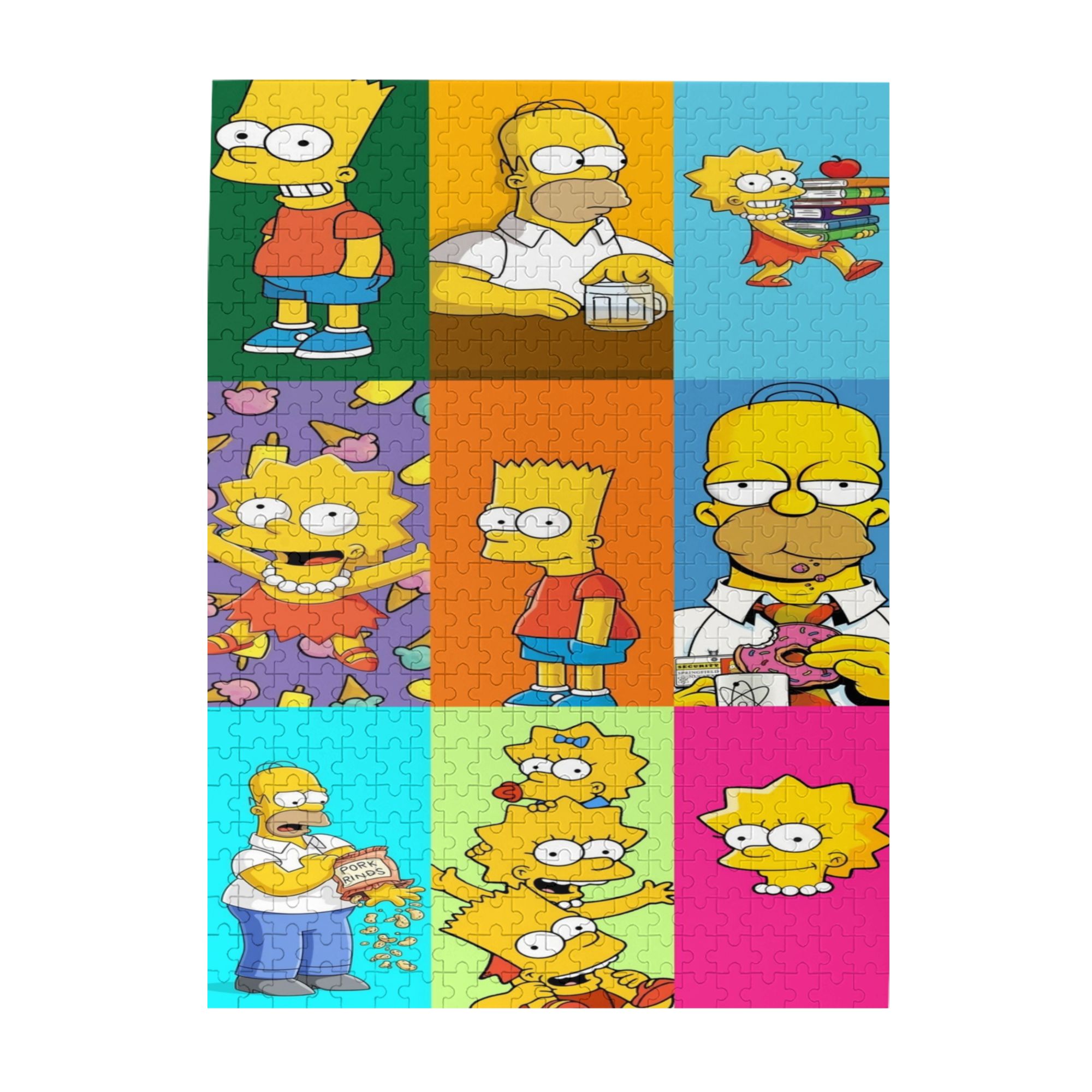 The Simpsons Jigsaw Puzzle for Kids Adults 500 Piece Challenging Wooden ...