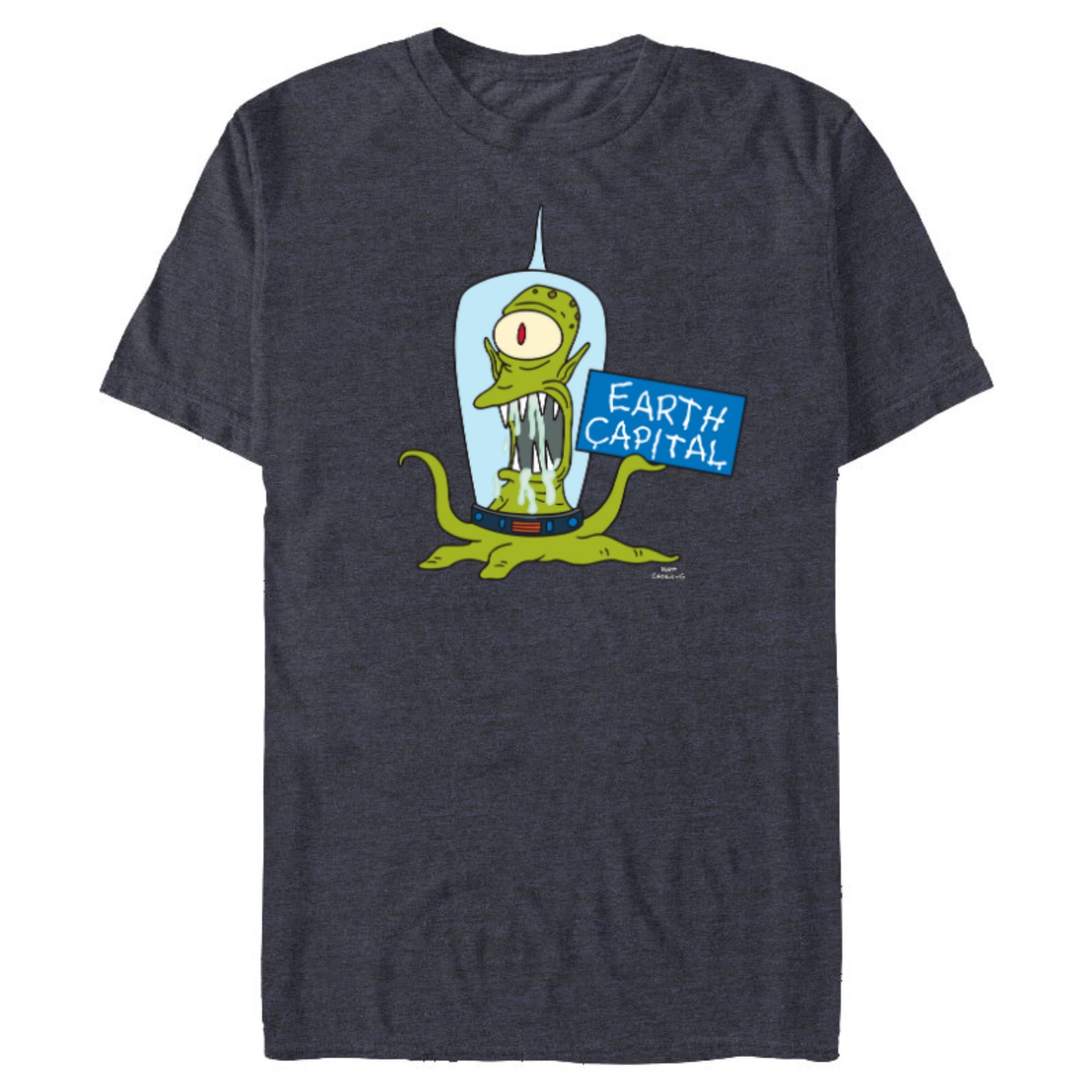 The Simpsons Kang and Kodos Earth Capital - Short Sleeve Blended T ...