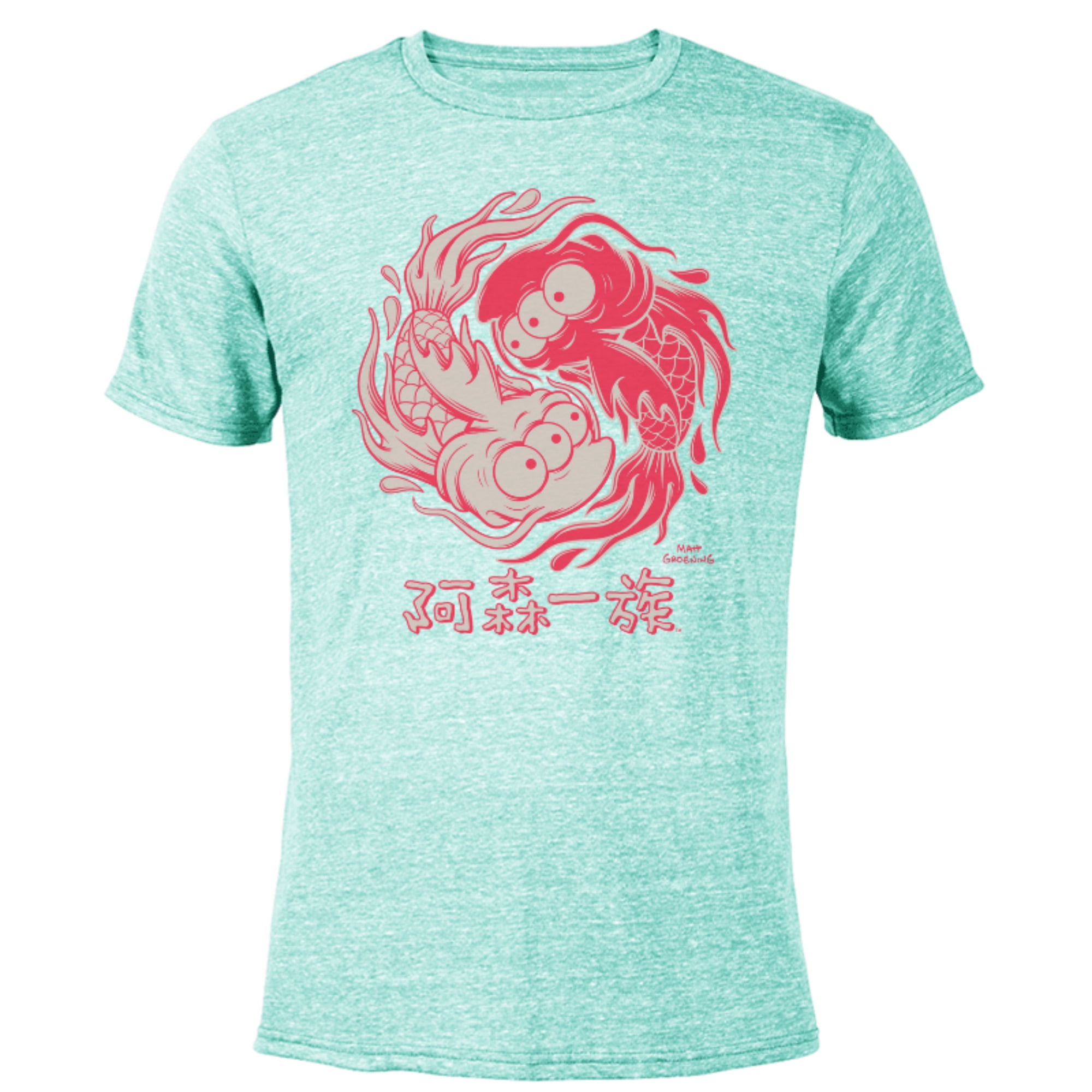 The Simpsons Koi Blinky Yin Yang Japanese - Short Sleeve Blended T ...