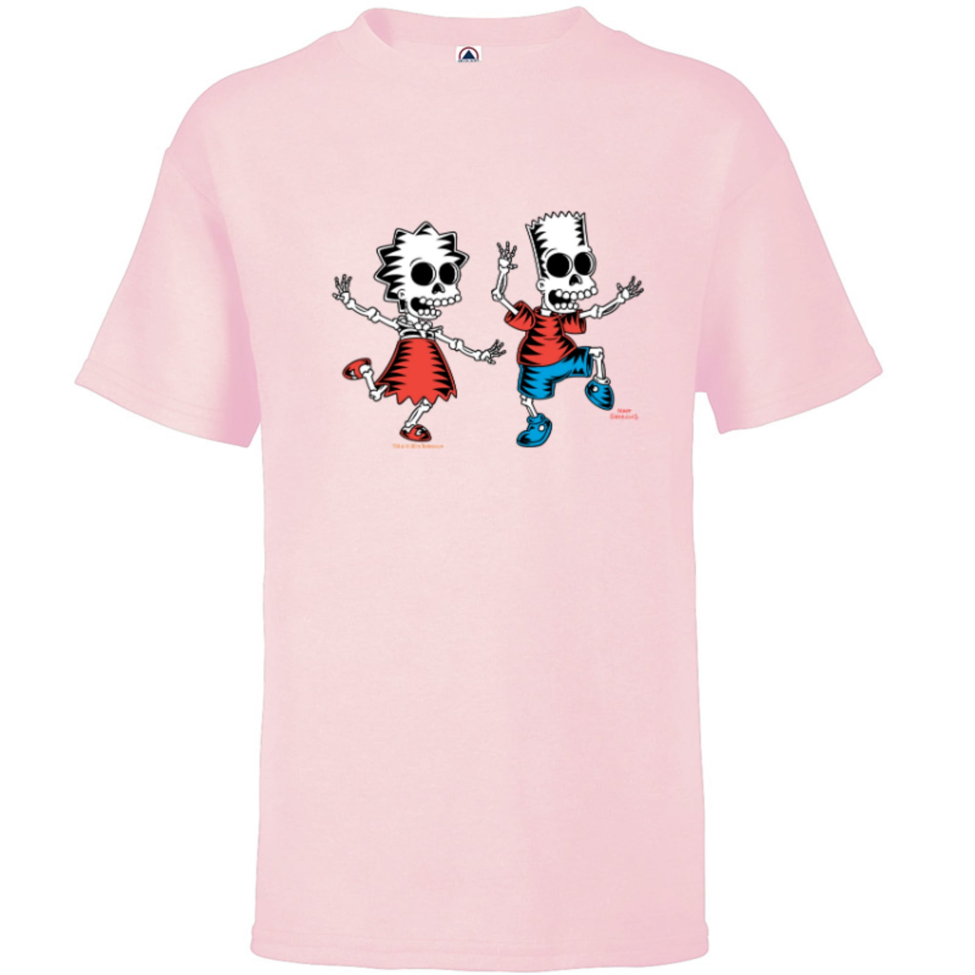 The Simpsons Lisa & Bart Spooky Skeletons Halloween - Short Sleeve T ...