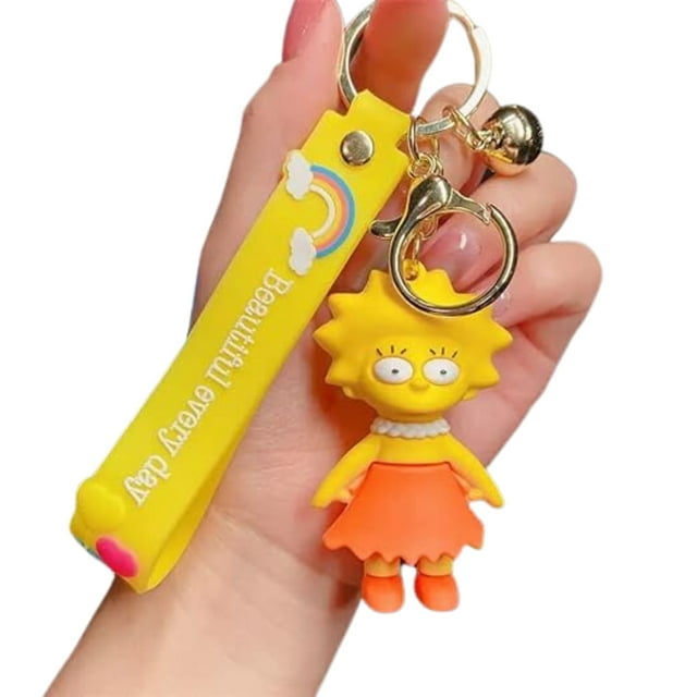 The Simpsons Lisa Figure PVC Key Ring - Adorable Lisa Simpson Key Chain ...