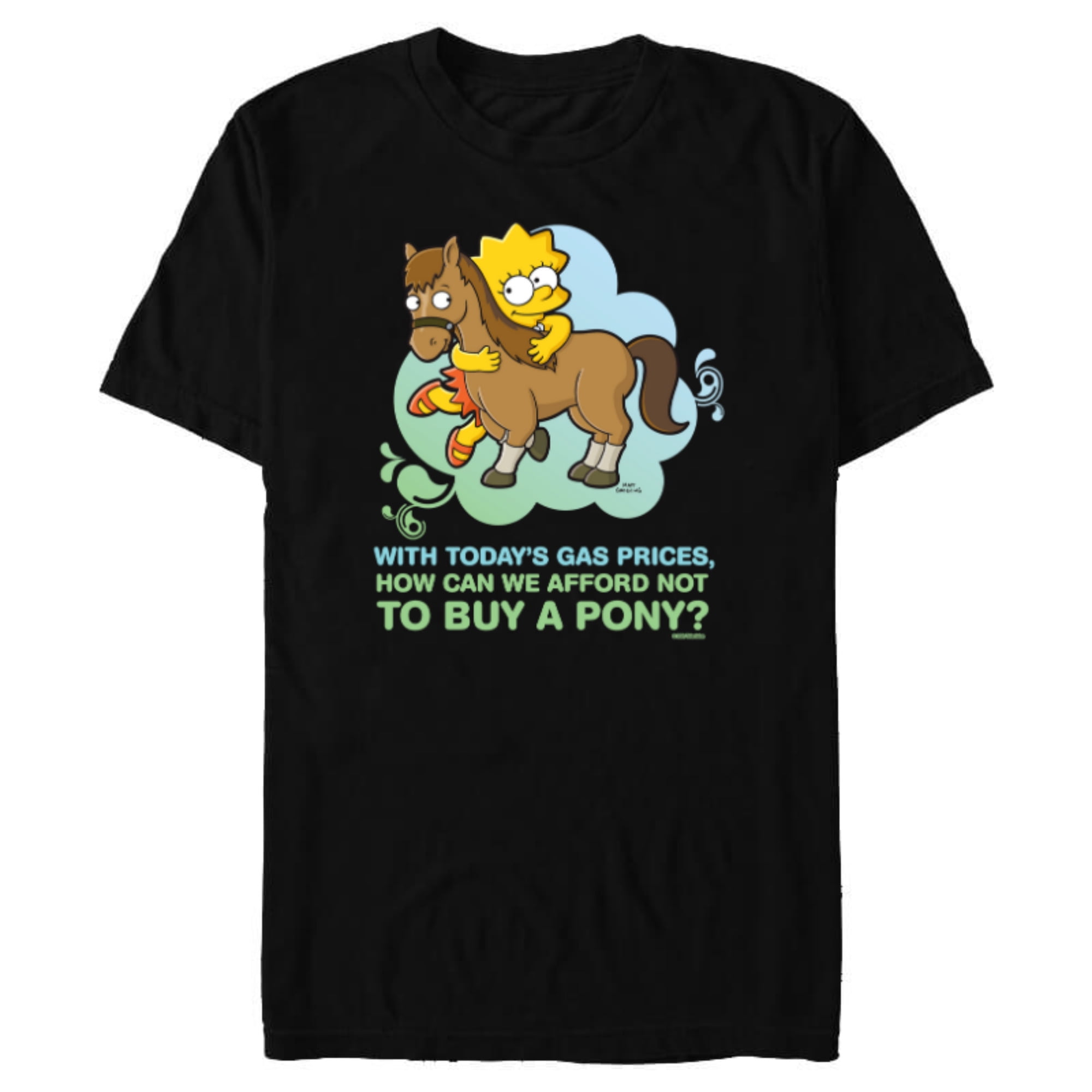 The Simpsons Lisa Simpson Buy a Pony Retro - Short Sleeve Blended T ...