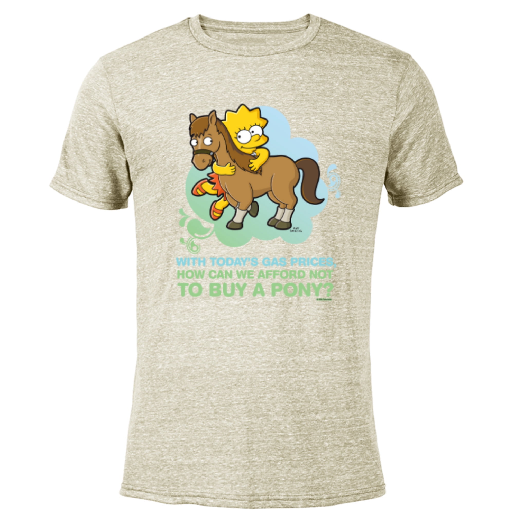 The Simpsons Lisa Simpson Buy a Pony Retro - Short Sleeve Blended T ...