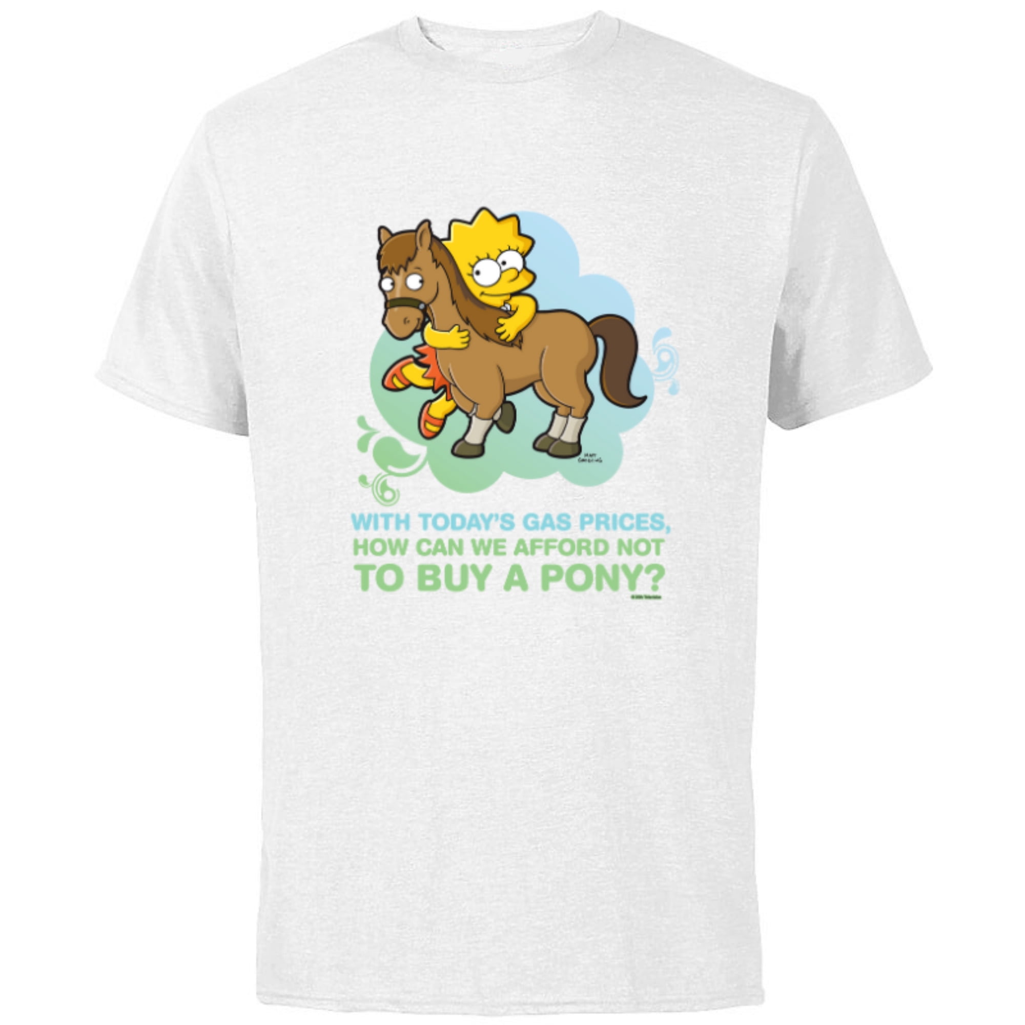 The Simpsons Lisa Simpson Buy a Pony Retro - Short Sleeve Cotton T ...
