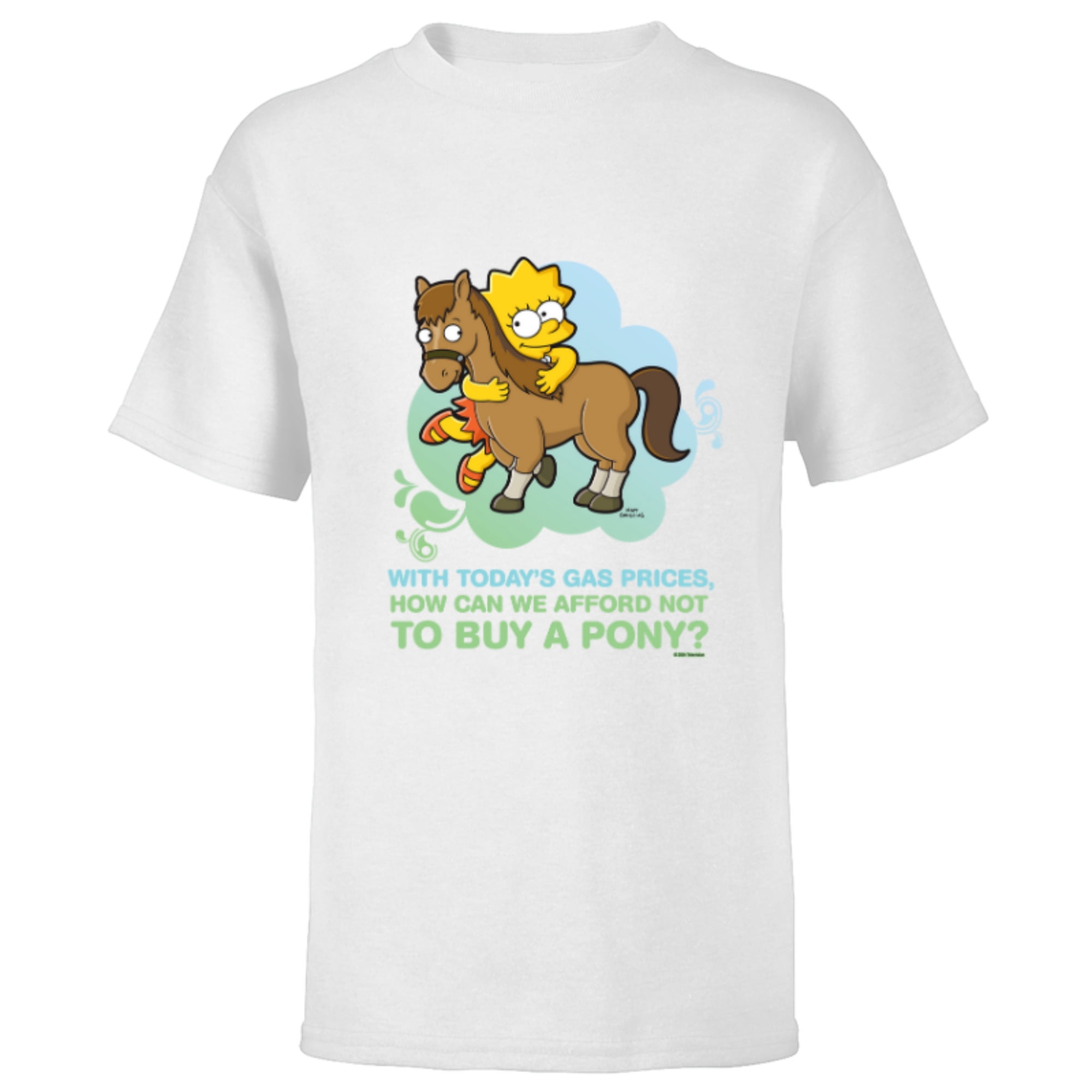 The Simpsons Lisa Simpson Buy a Pony Retro - Short Sleeve T-Shirt for ...