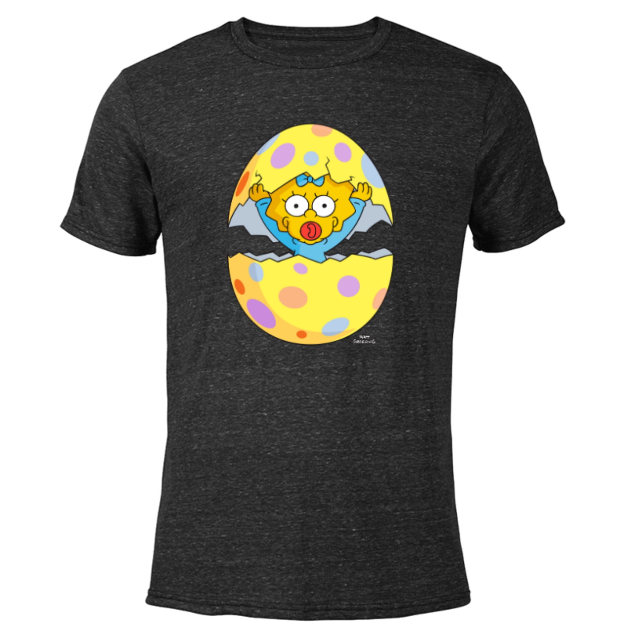 The Simpsons Maggie Easter Egg Grass Green - Short Sleeve Blended T ...
