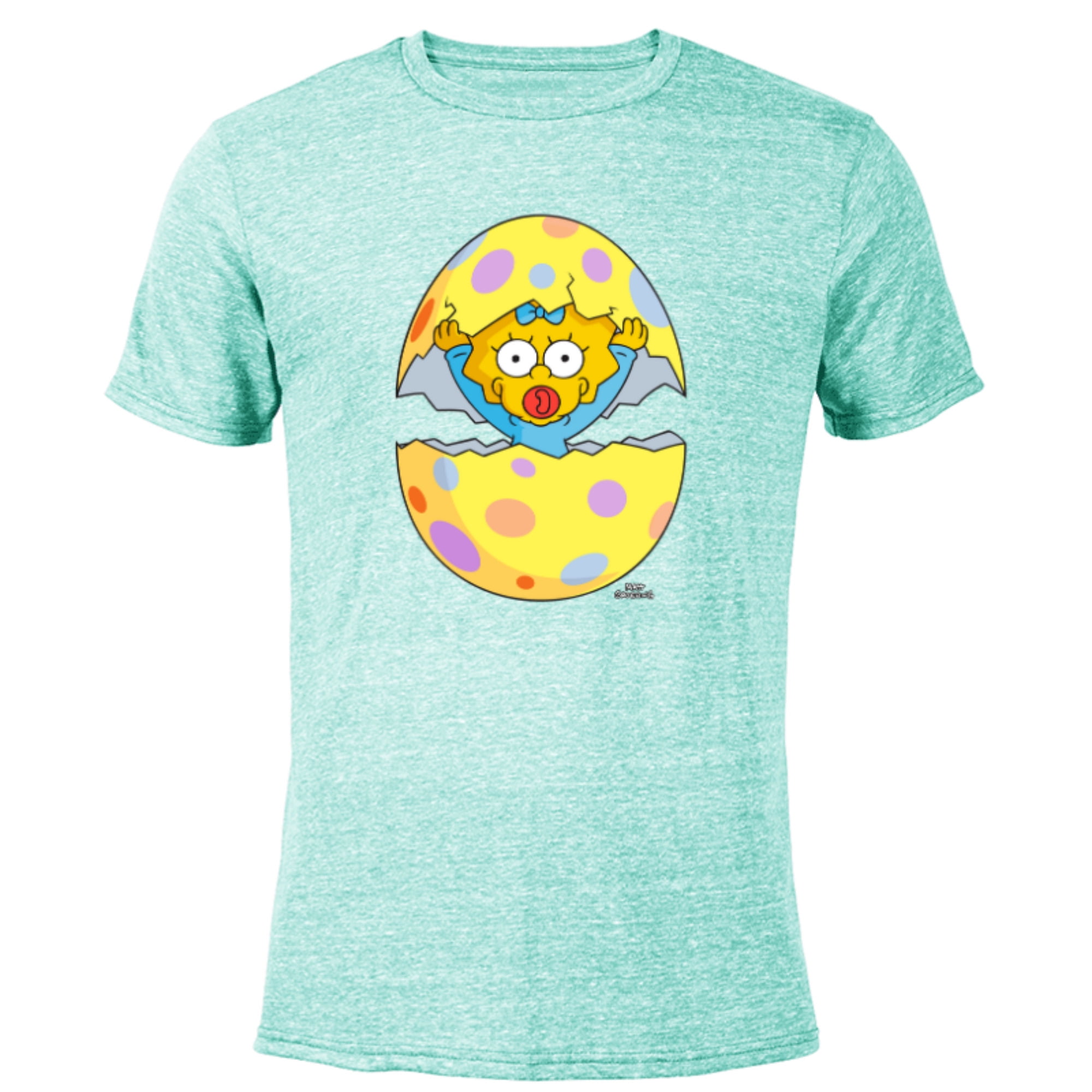The Simpsons Maggie Easter Egg Grass Green - Short Sleeve Blended T ...