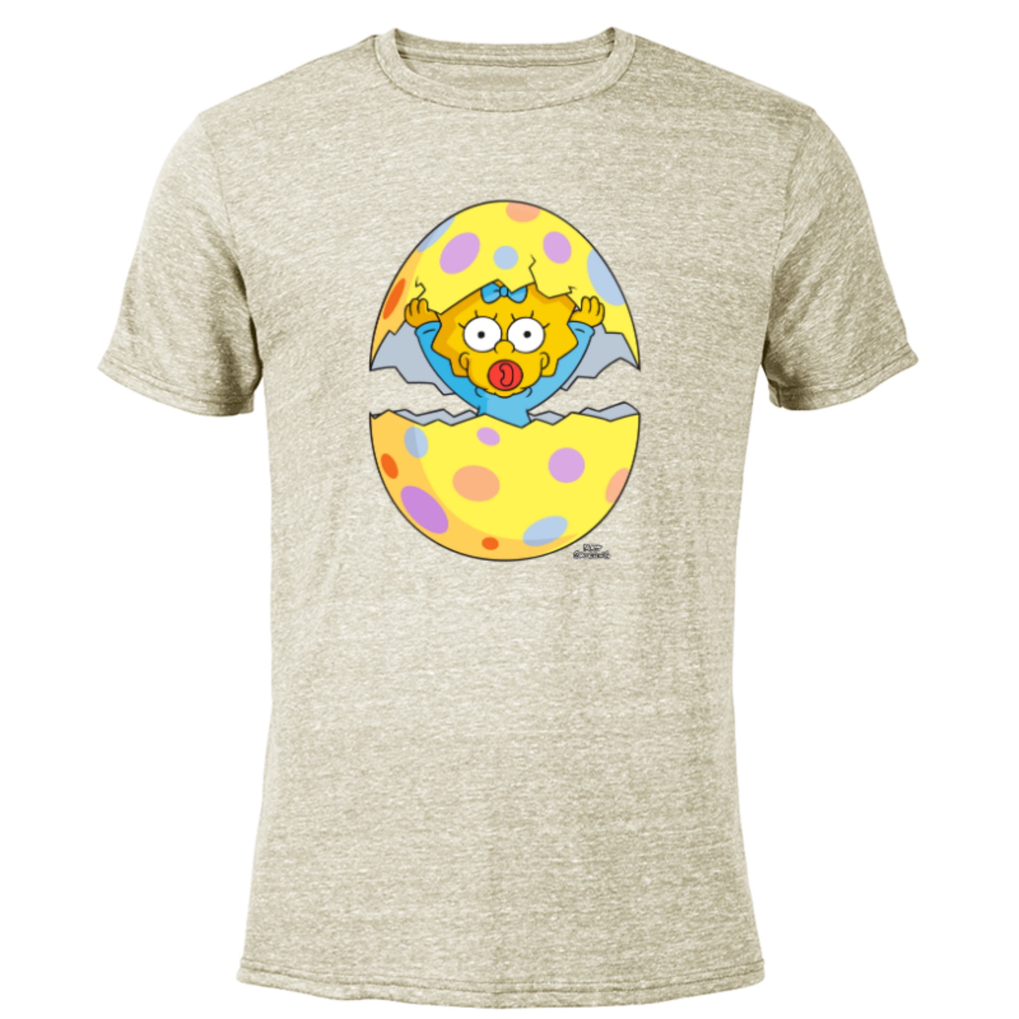 The Simpsons Maggie Easter Egg Grass Green - Short Sleeve Blended T ...