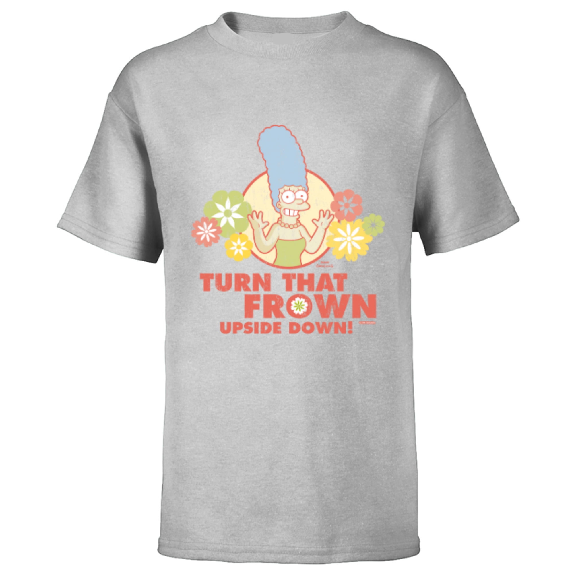 The Simpsons Marge Simpson Turn That Frown Upside Down Retro - Short ...